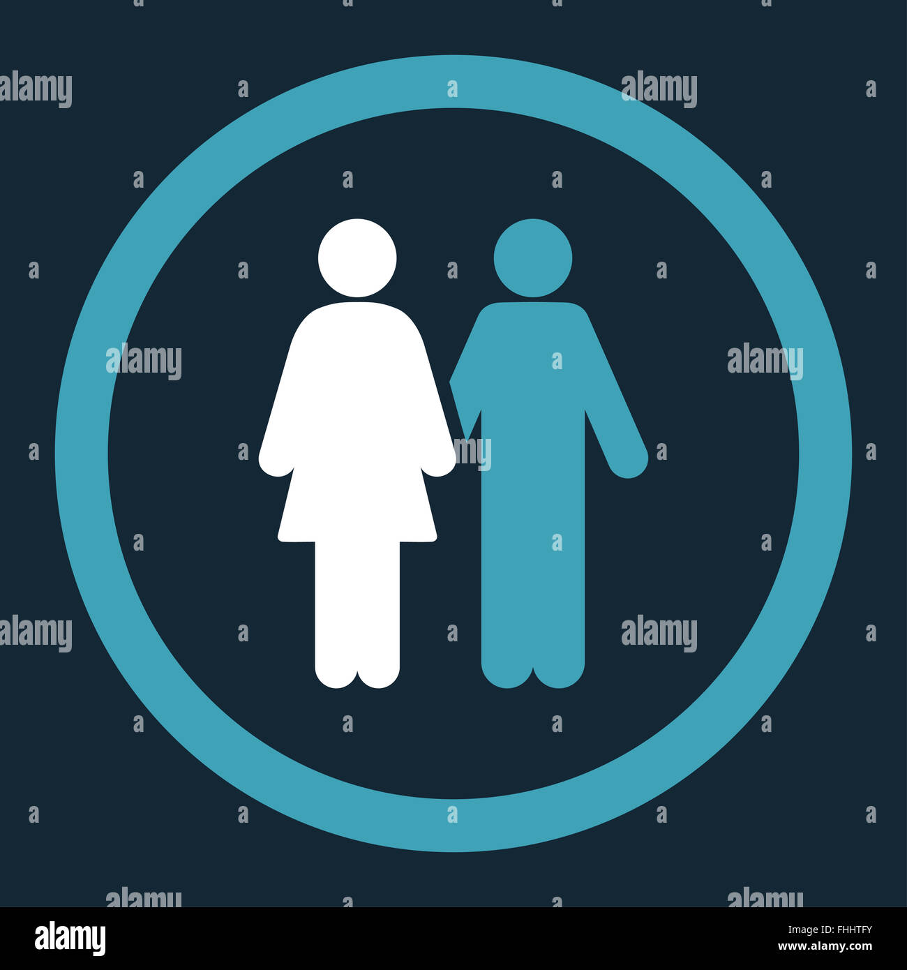 Human Couple Rounded Vector Icon Stock Photo - Alamy
