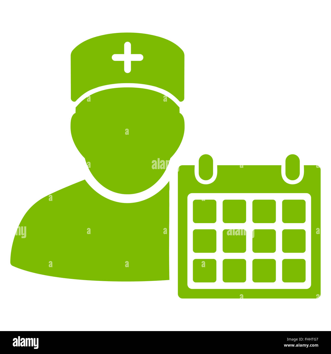 Doctor Calendar Icon Stock Photo - Alamy