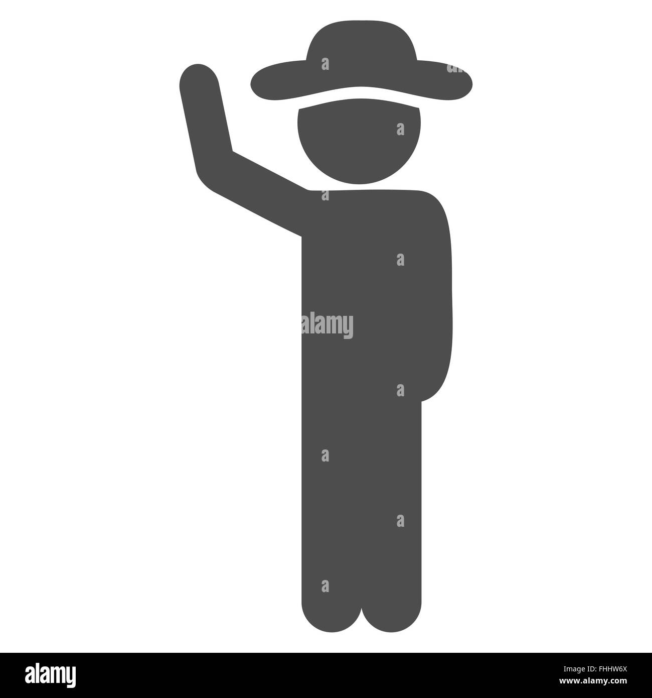 Male Hitchhike Icon Stock Photo - Alamy