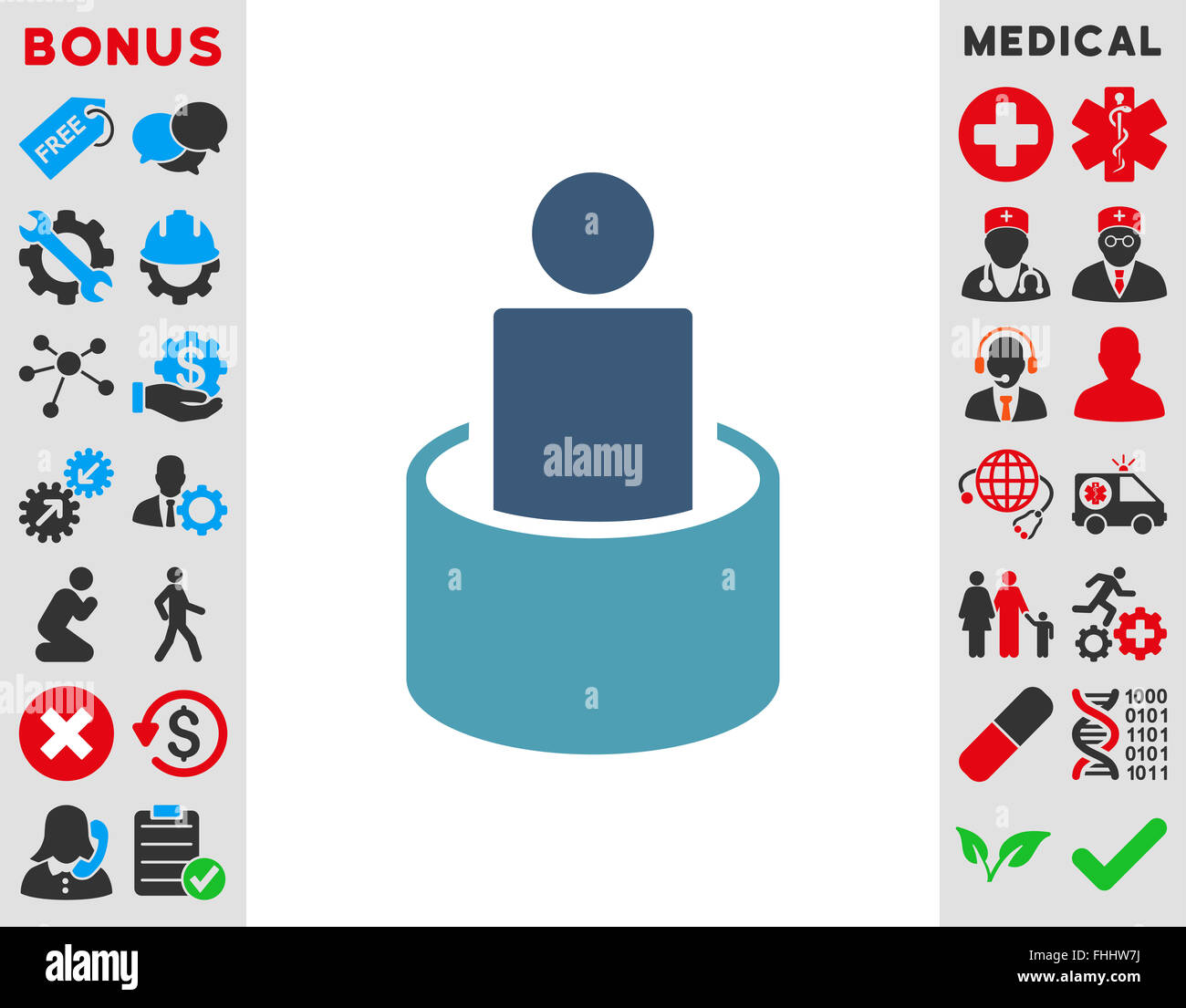 Patient Isolation Icon Stock Photo - Alamy