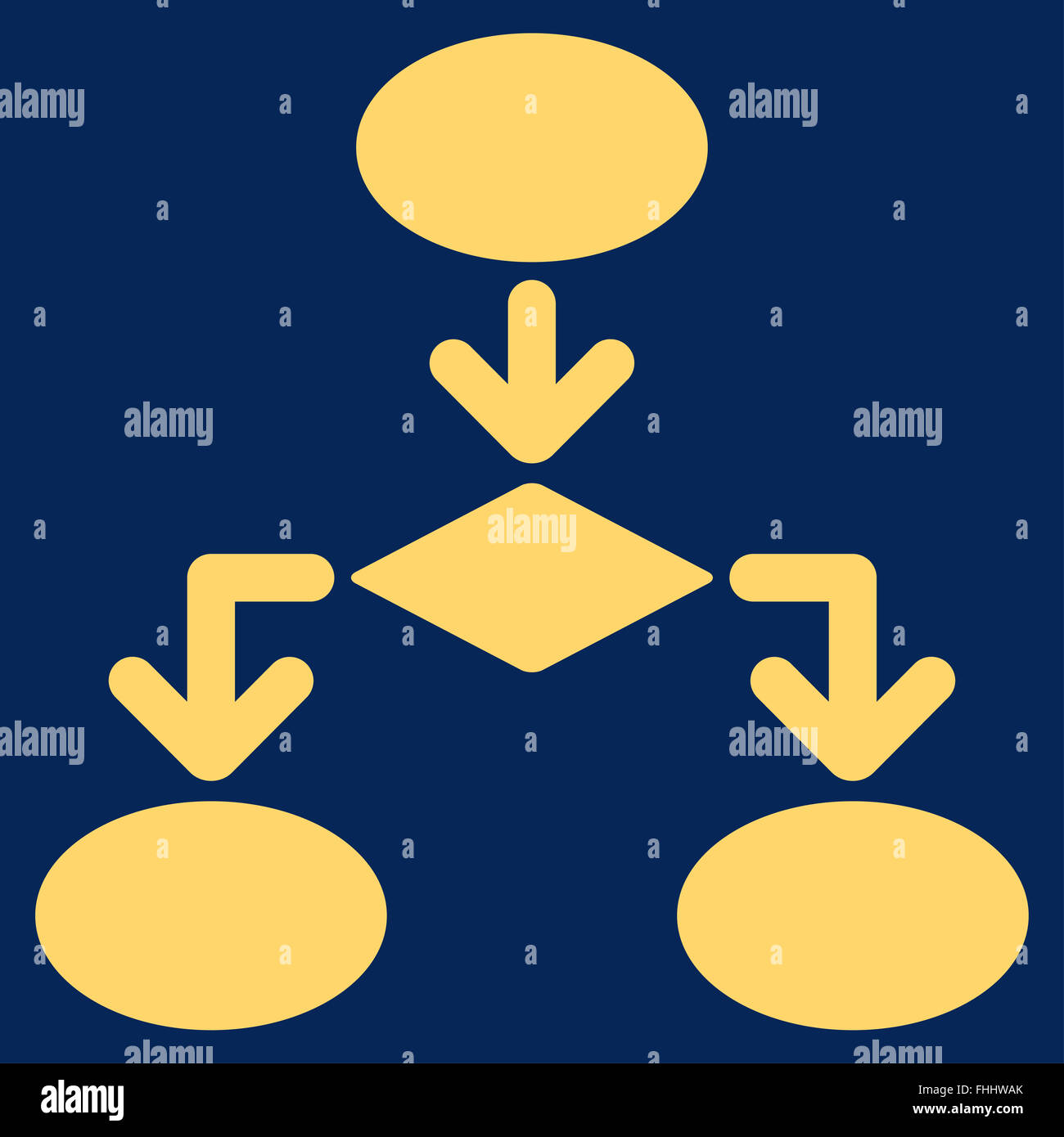 Flowchart Icon from Commerce Set Stock Photo - Alamy