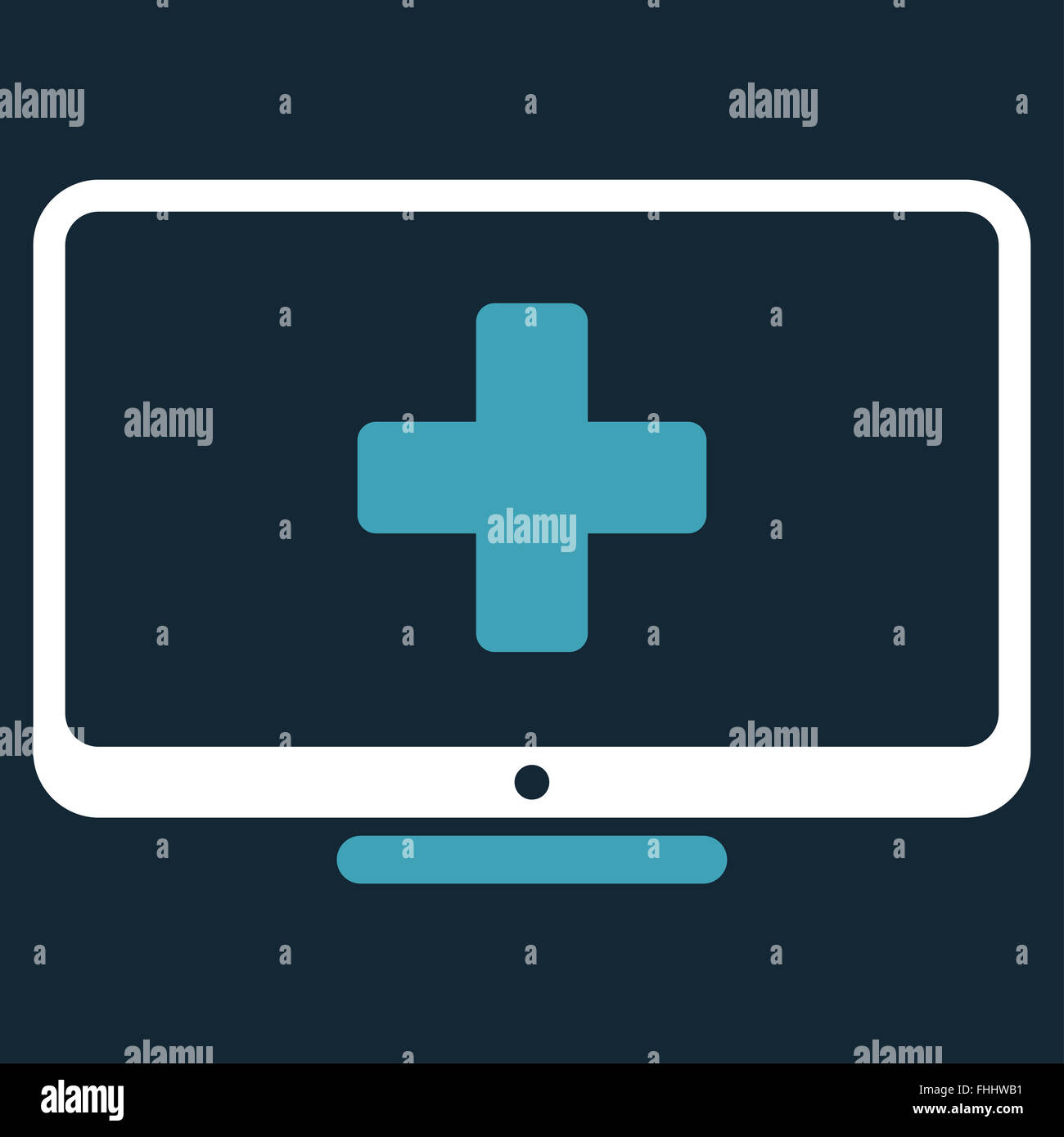 Medical Monitor Icon Stock Photo - Alamy