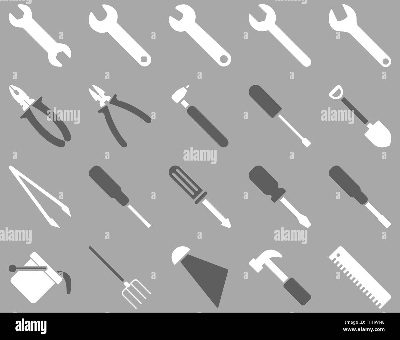 Equipment and Tools Icons Stock Photo - Alamy