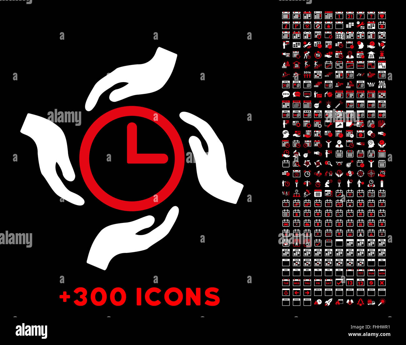 Time Care Icon Stock Photo - Alamy