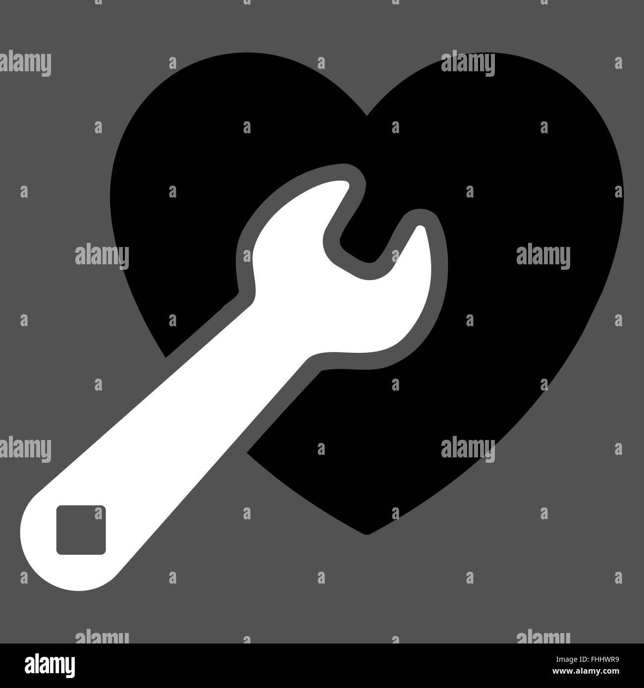 Heart Repair Icon Stock Photo - Alamy