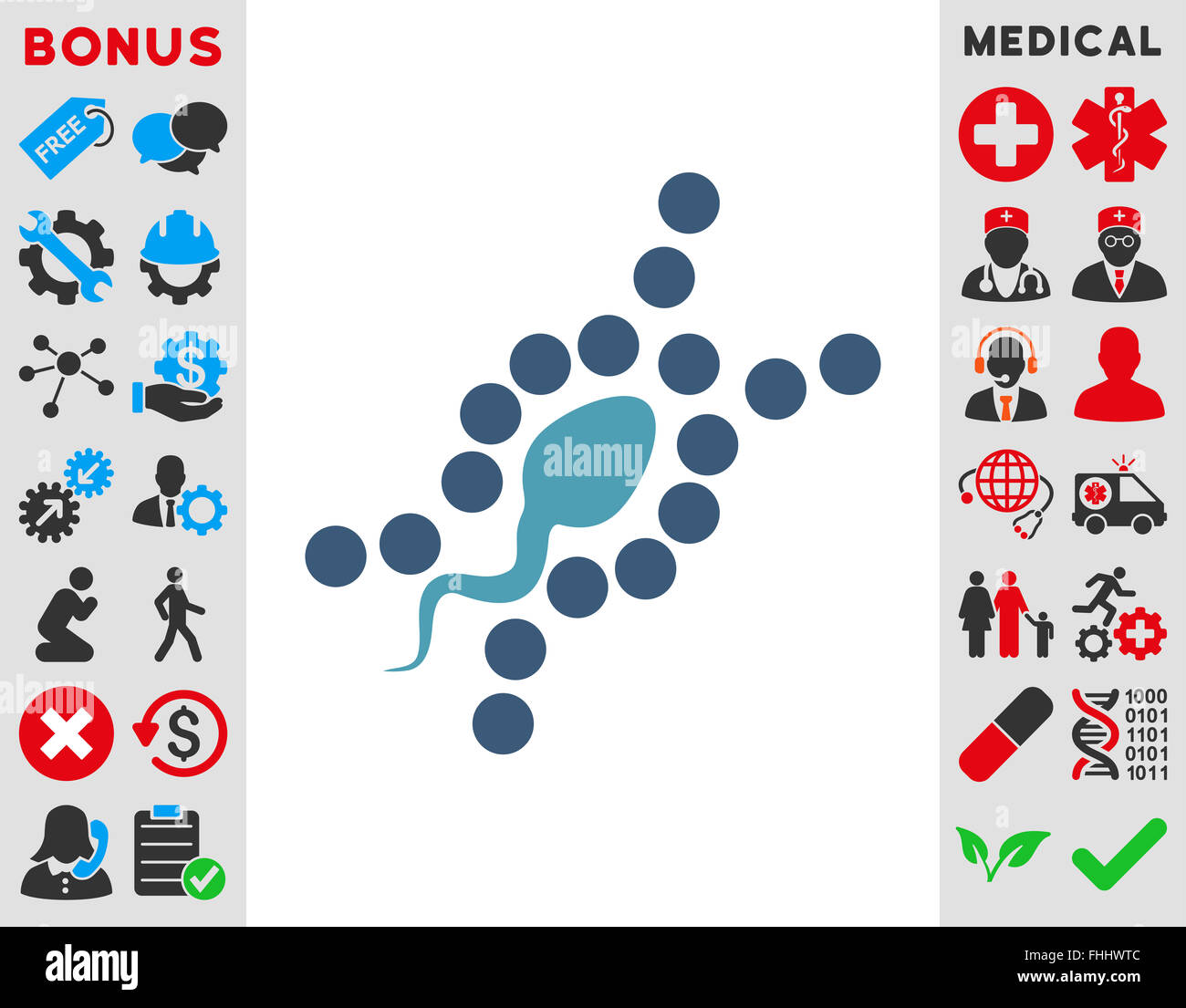 Dna Replication Icon Stock Photo - Alamy