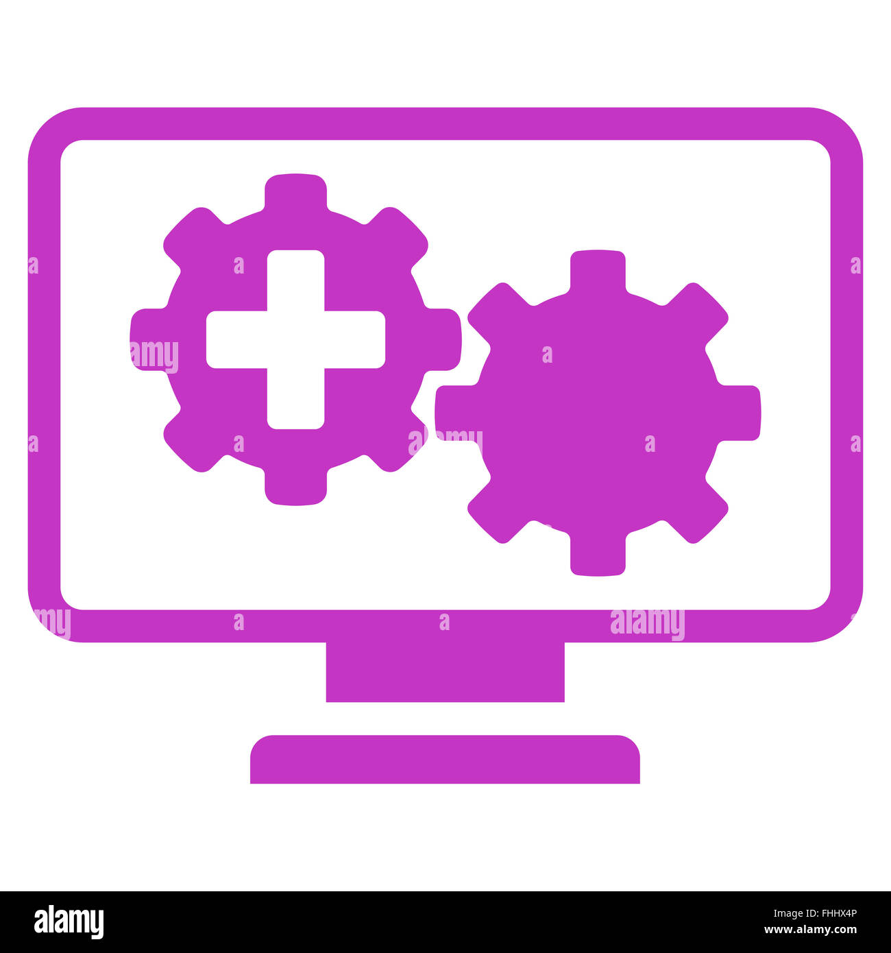 Medical Process Monitoring Icon Stock Photo - Alamy
