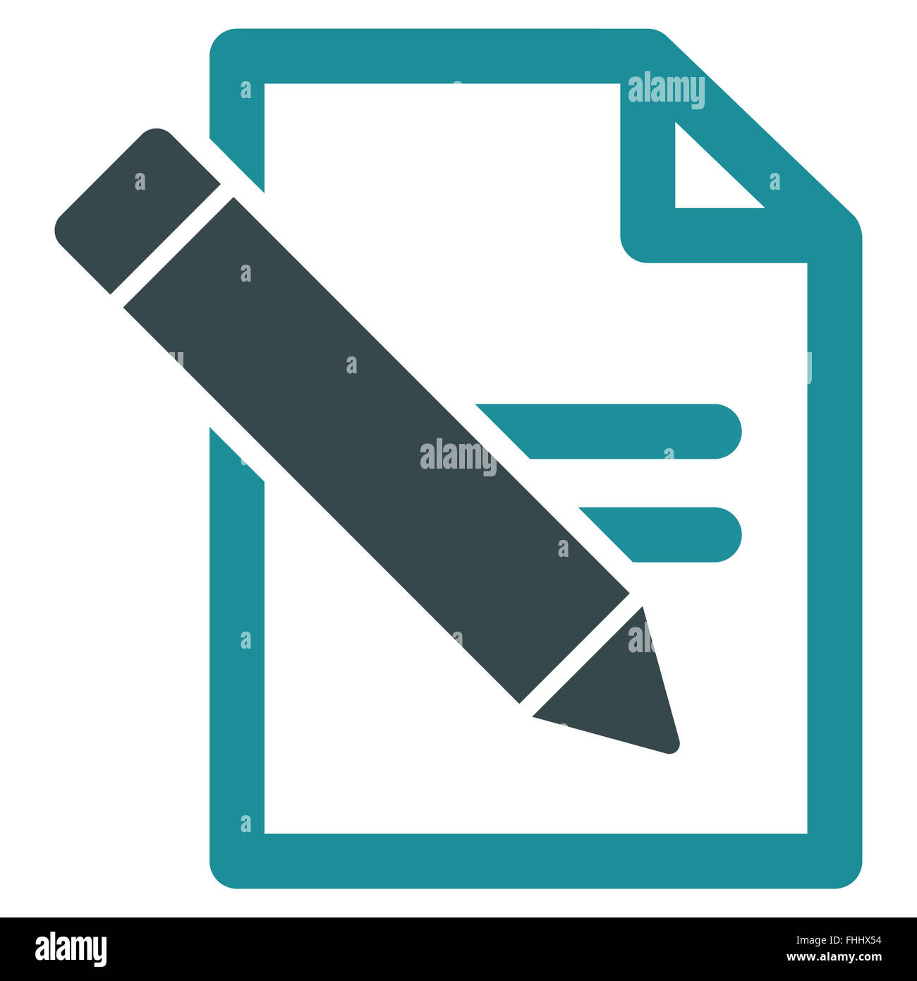 Edit Records Icon Stock Photo - Alamy