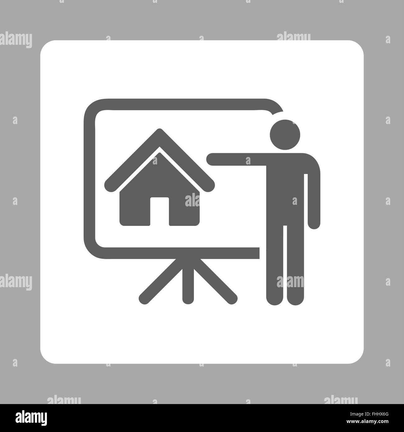 Realtor agent house model Black and White Stock Photos & Images - Alamy
