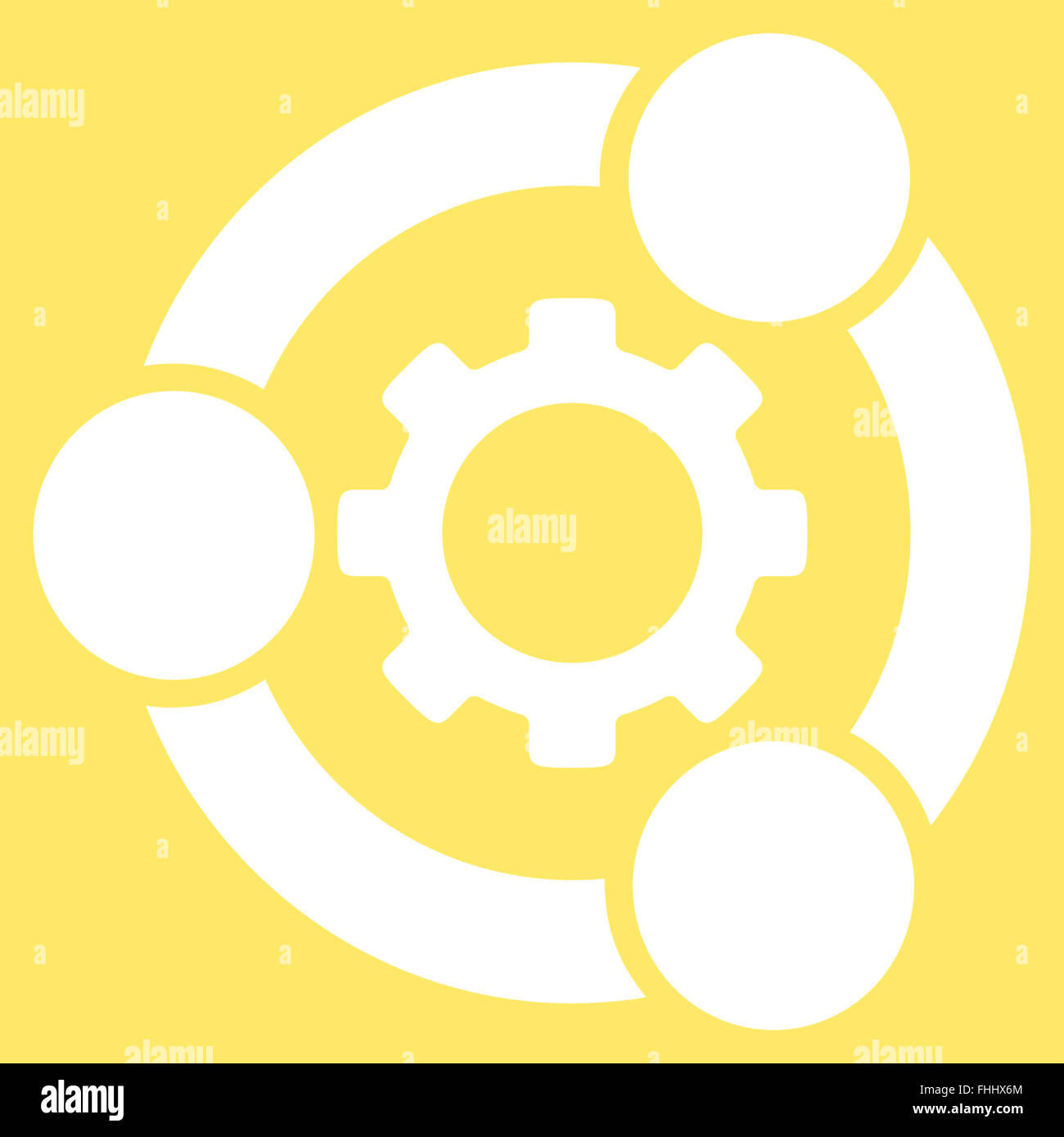 Teamwork Flat Icon Stock Photo - Alamy