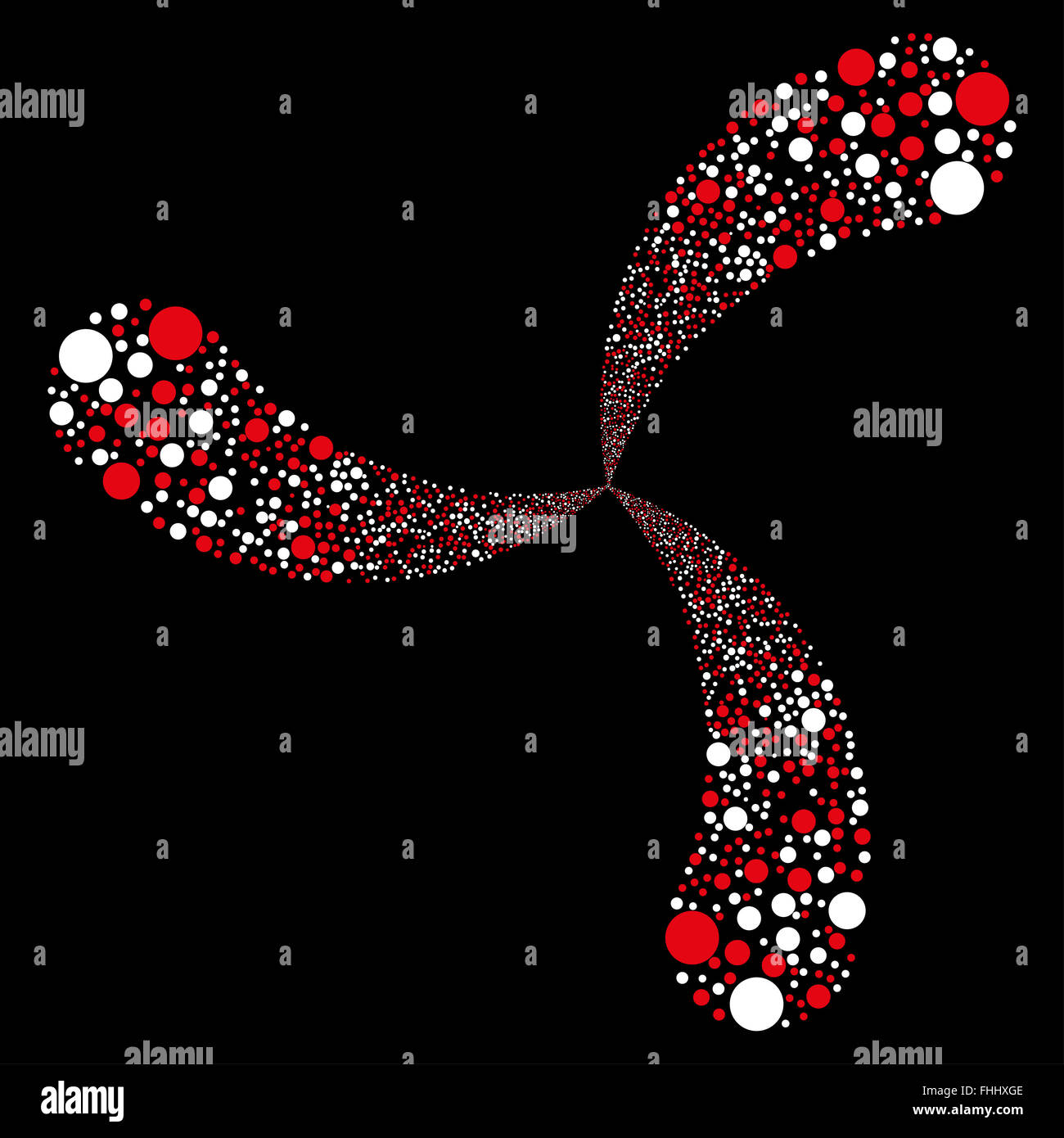 Circle Fireworks Swirl With Three Petals Stock Photo - Alamy