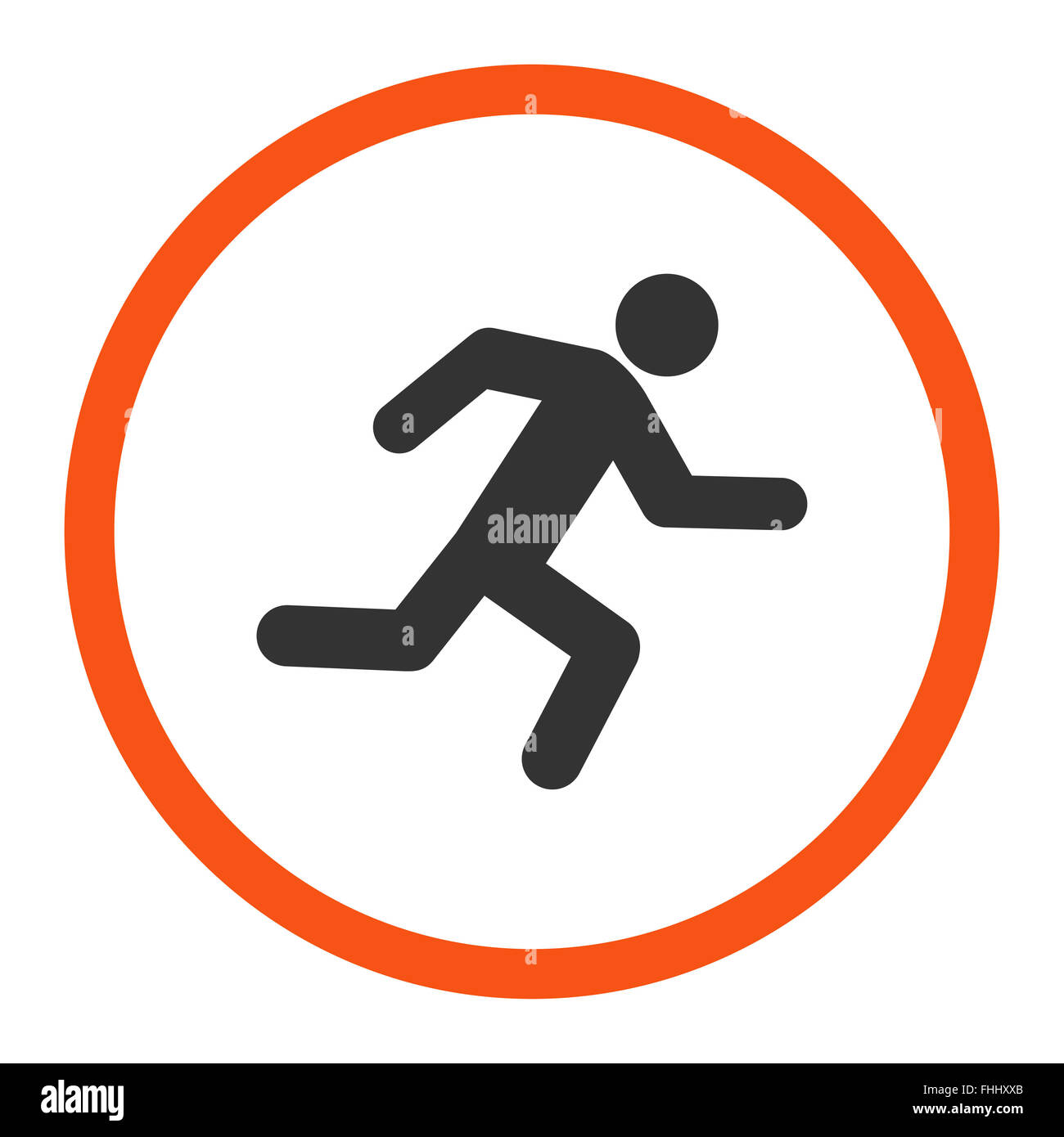 Running man icon Stock Photo - Alamy