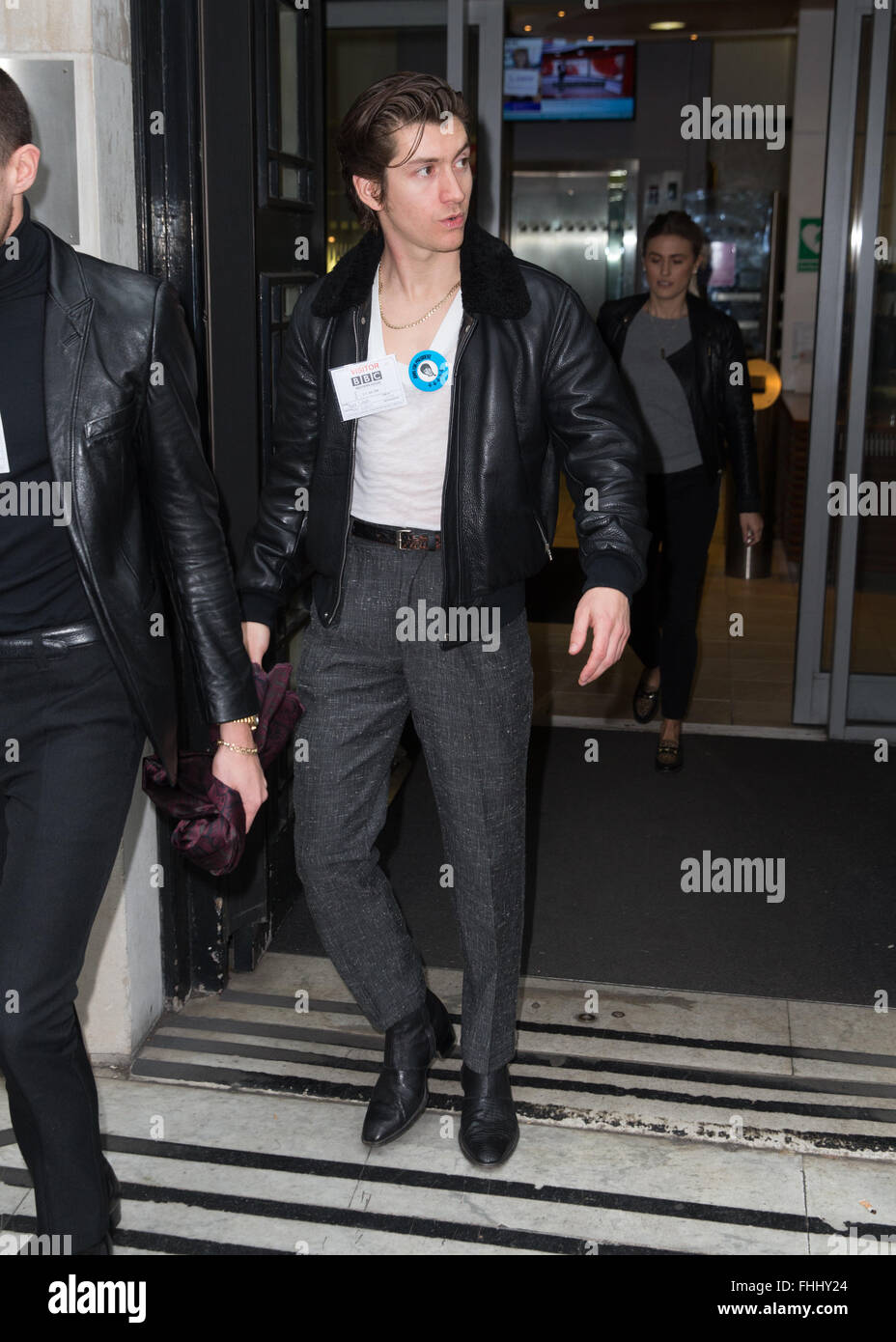The arctic monkeys singer alex turner pictured hi-res stock photography ...