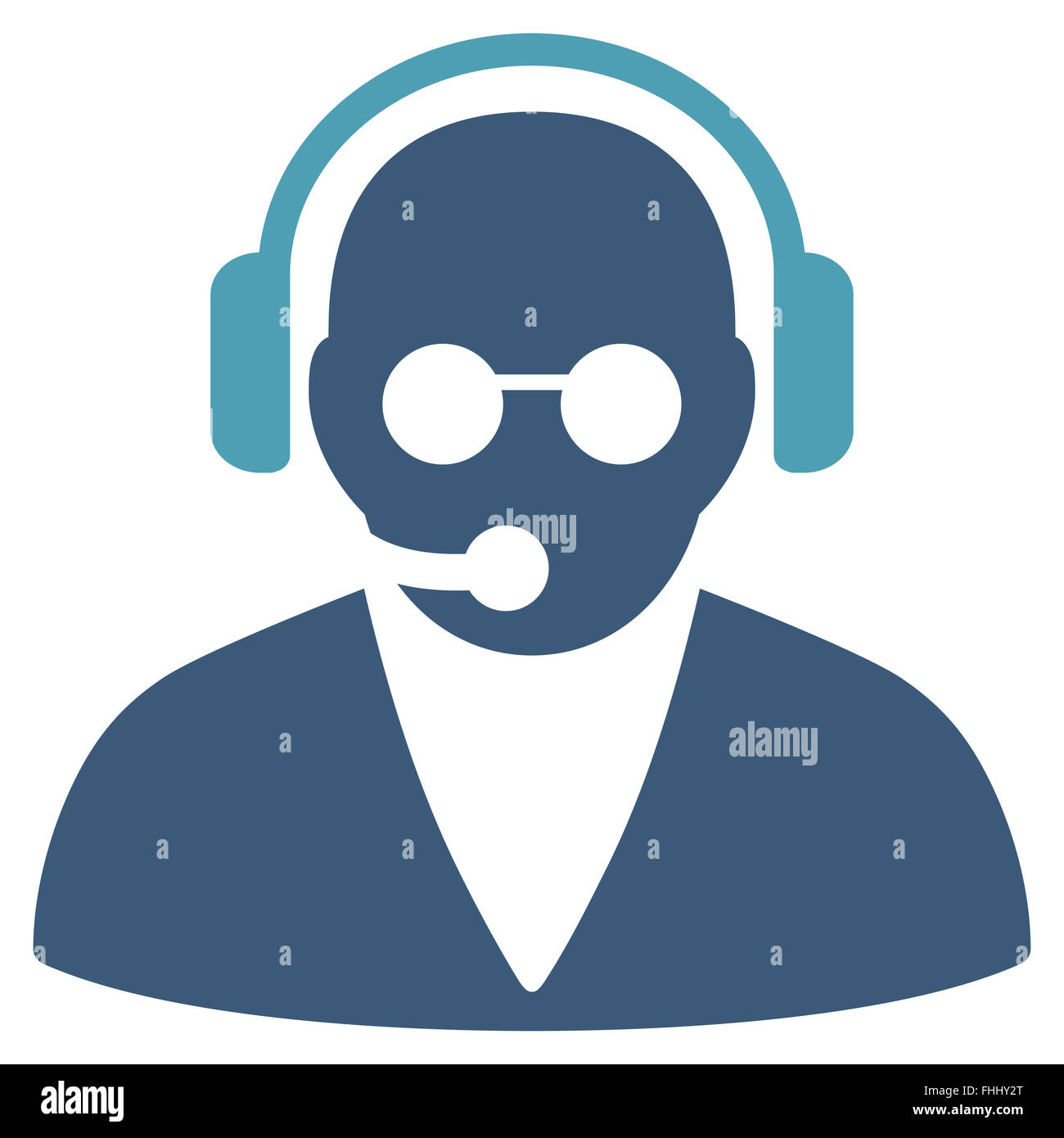 Support Operator Icon Stock Photo - Alamy