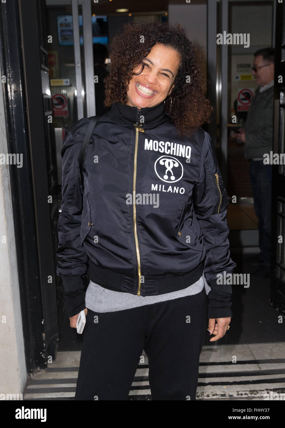 Neneh Cherry pictured arriving at the Radio 2 studio Featuring: Neneh ...