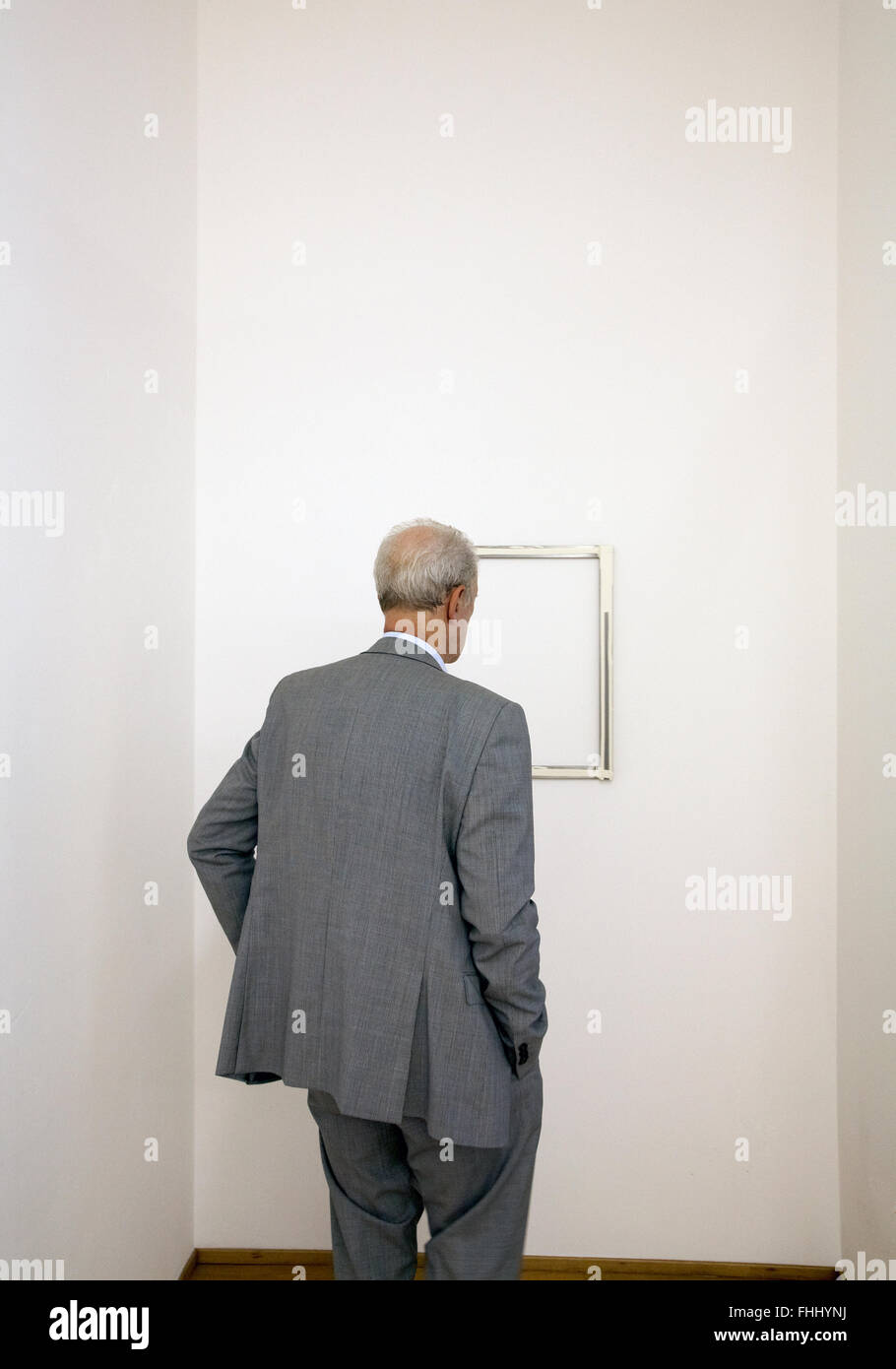 Person looking at art from behind hi-res stock photography and images ...