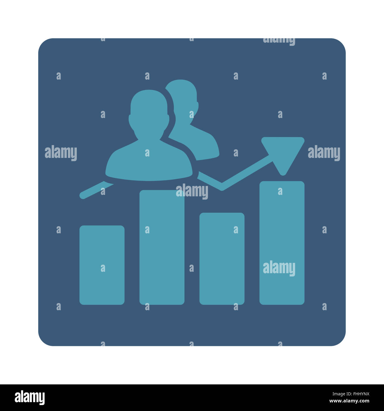 Audience Graph Icon Stock Photo - Alamy