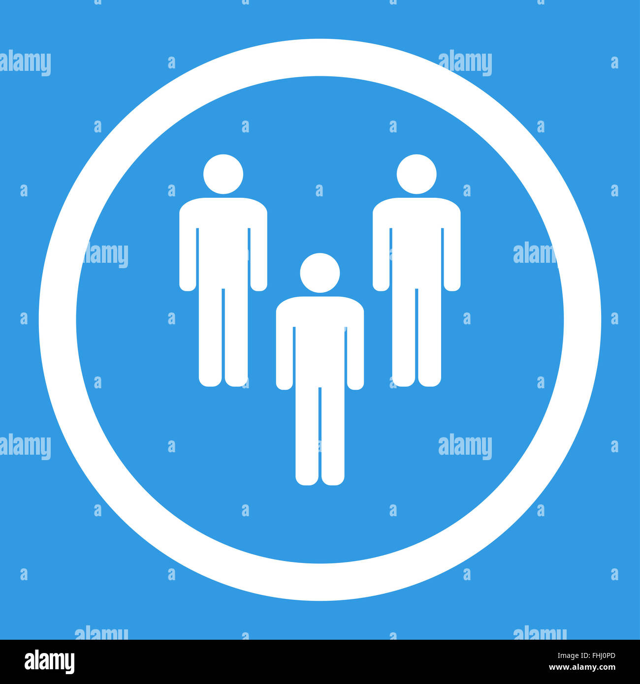 Community flat white color rounded vector icon Stock Photo - Alamy