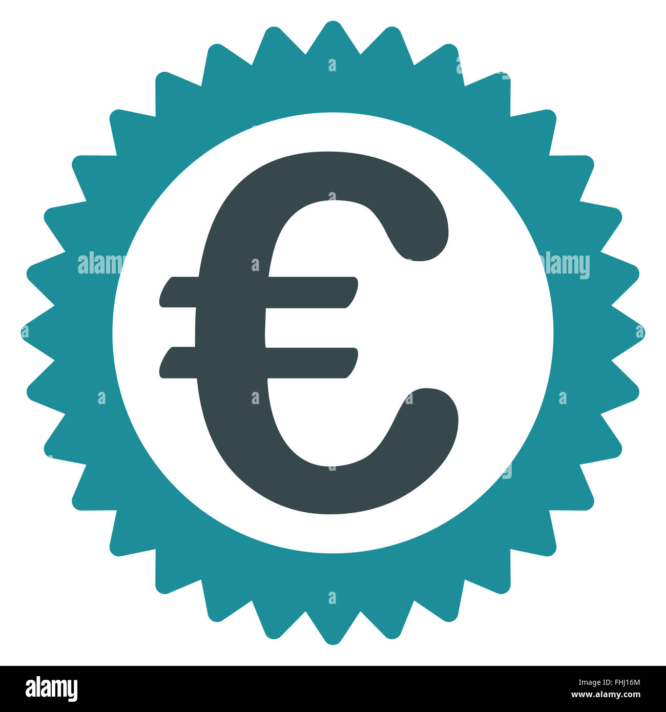 Euro Reward Stamp Icon Stock Photo - Alamy