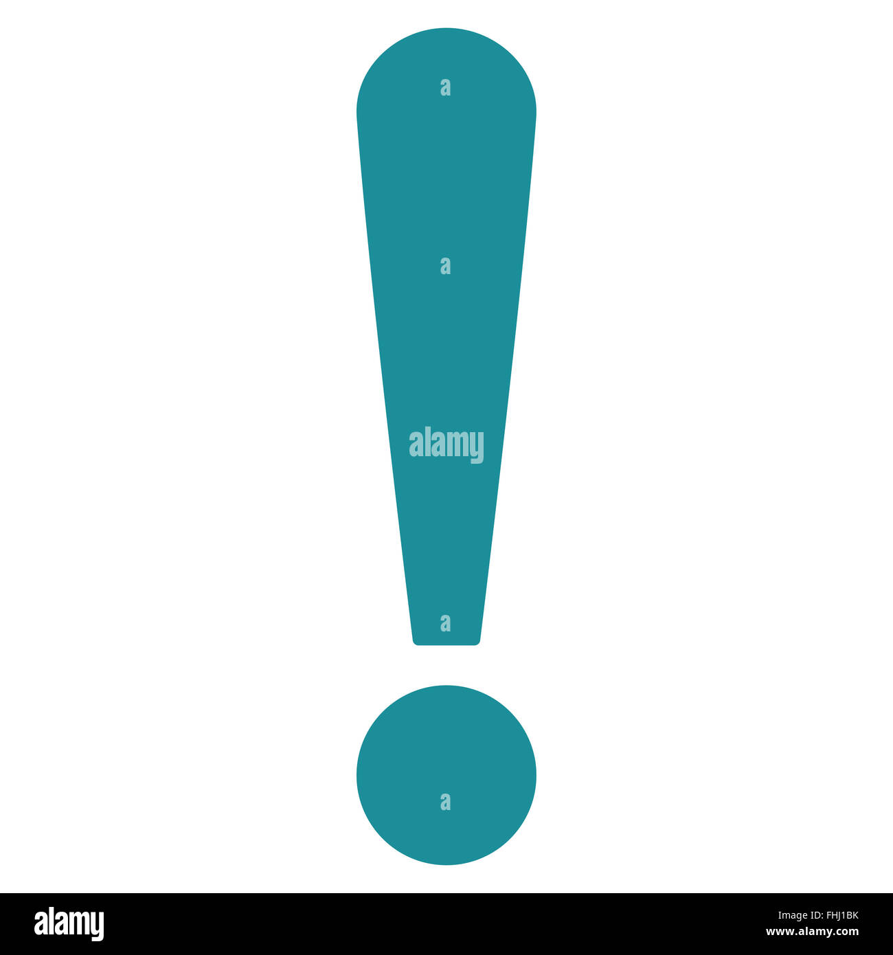 Exclamation Sign flat soft blue color icon Stock Photo - Alamy