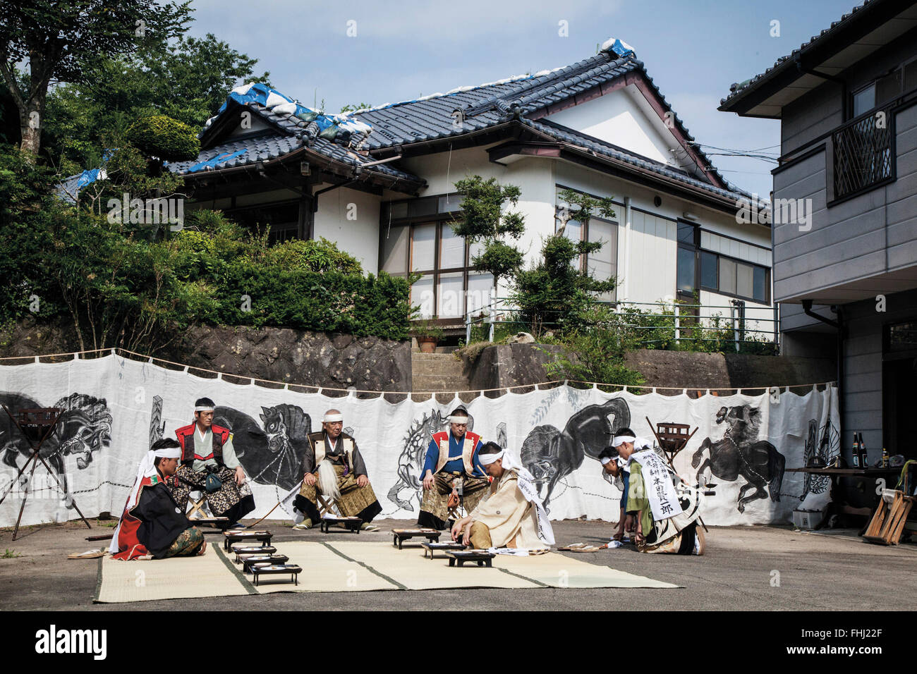 Japan / Fukushima - On the first day of Soma Nomaoi, a ceremony was ...