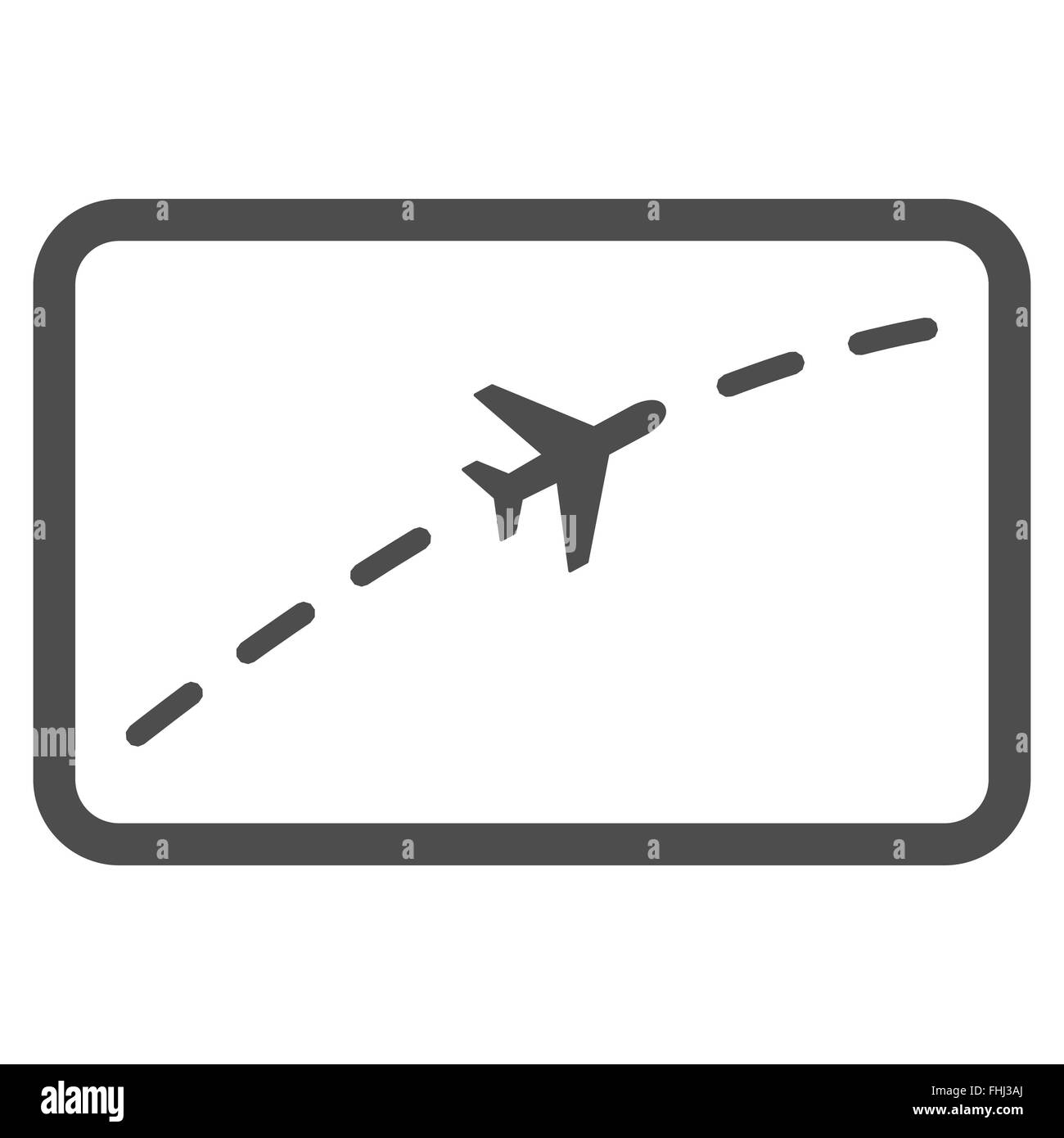 Plane Route Flat Icon Stock Photo - Alamy