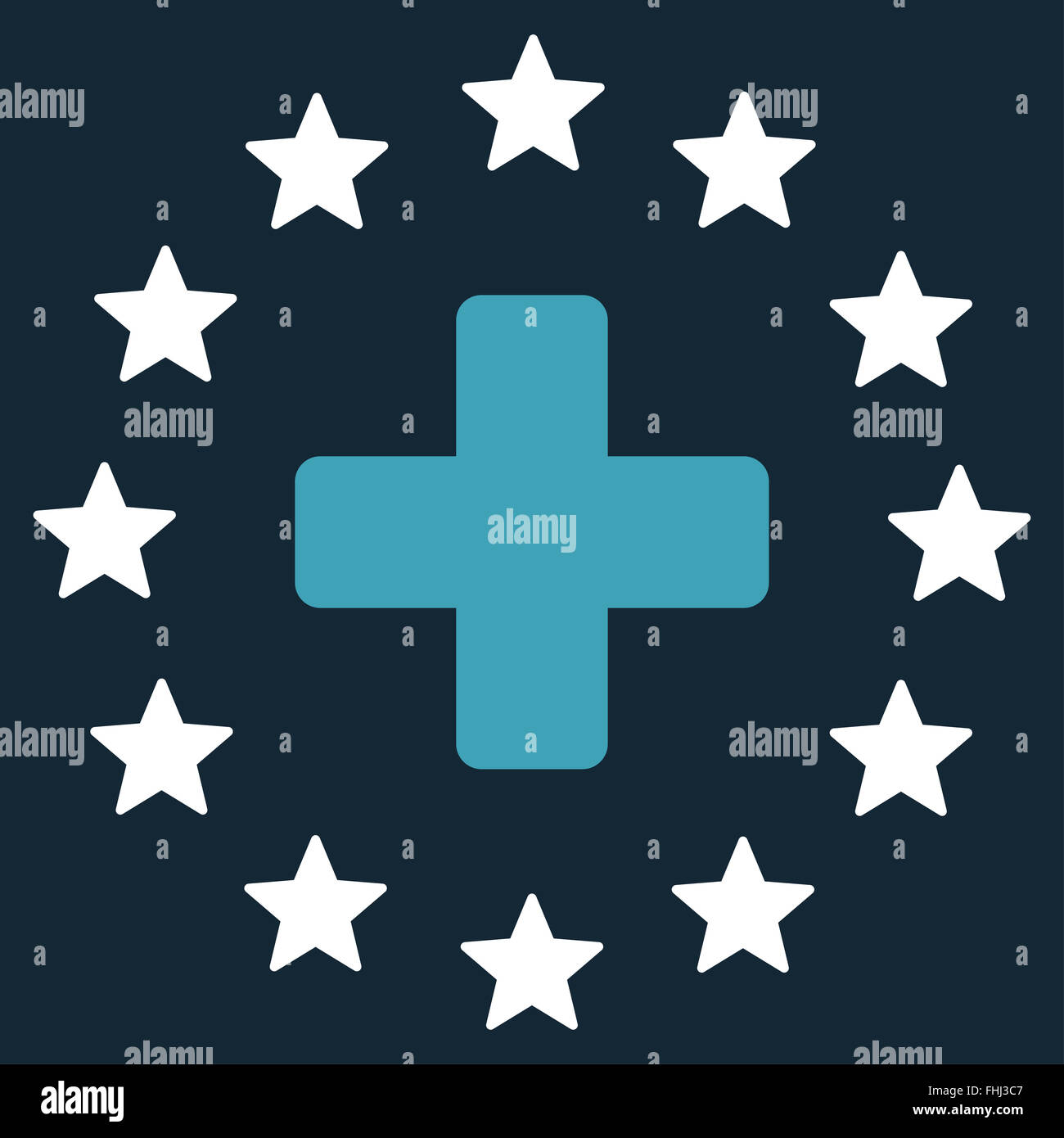 Euro Medicine Icon Stock Photo - Alamy