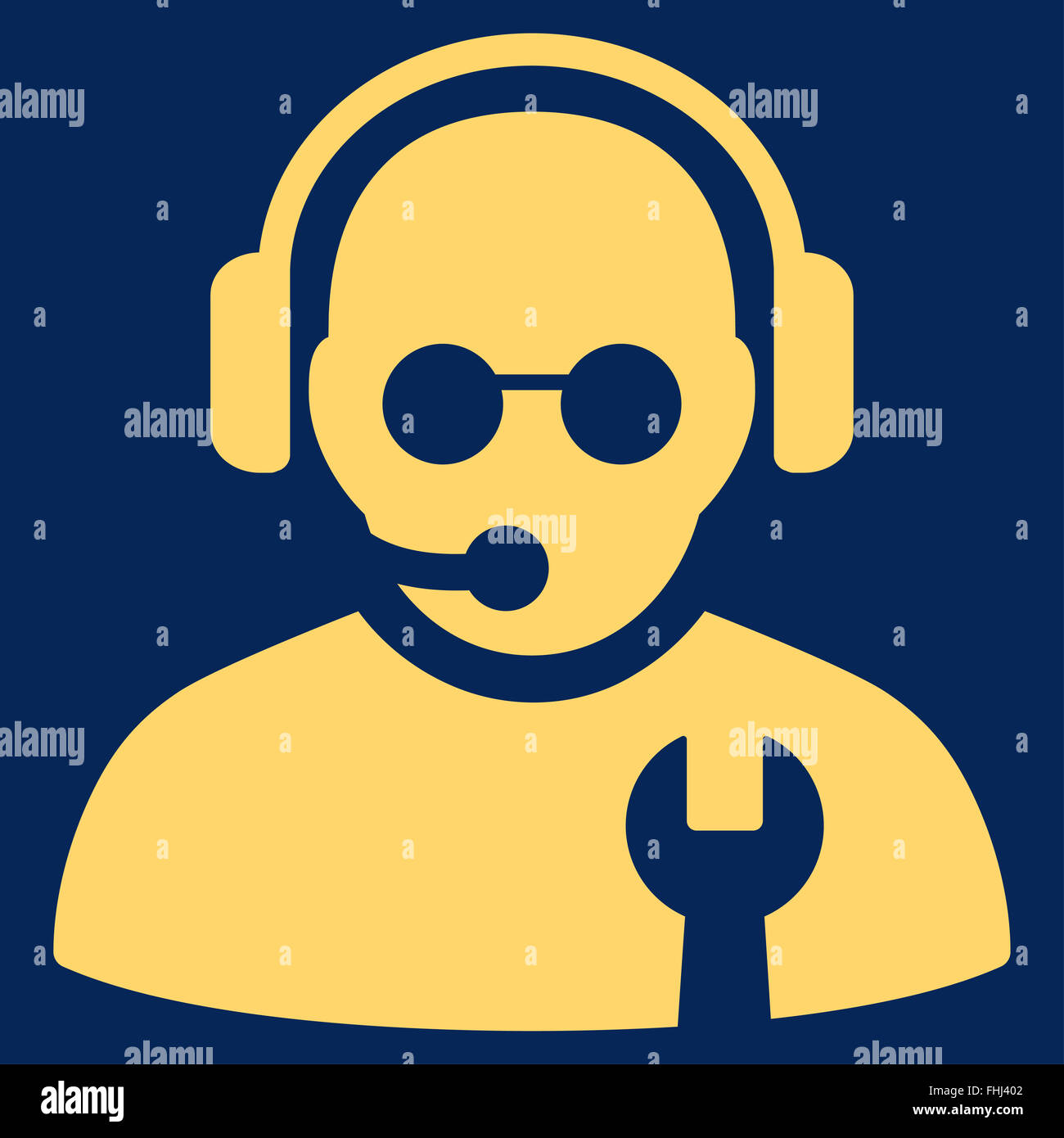 Service Operator Icon Stock Photo - Alamy