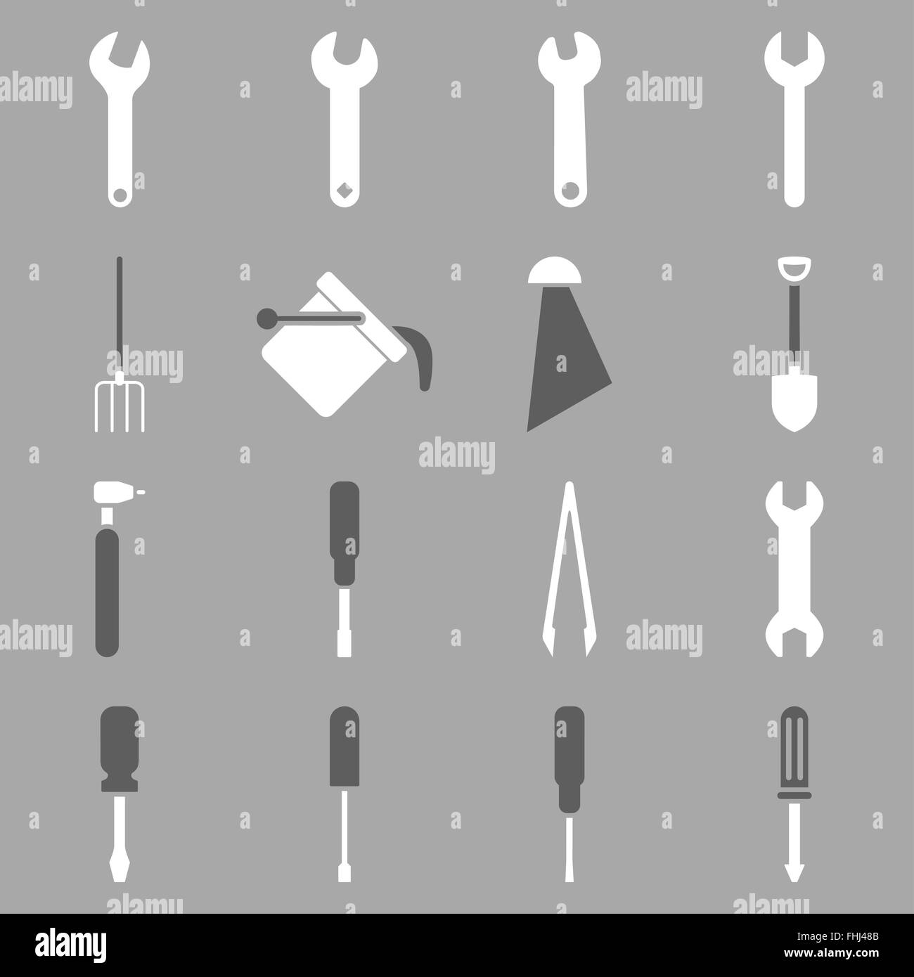 Instruments and tools icon set Stock Photo - Alamy