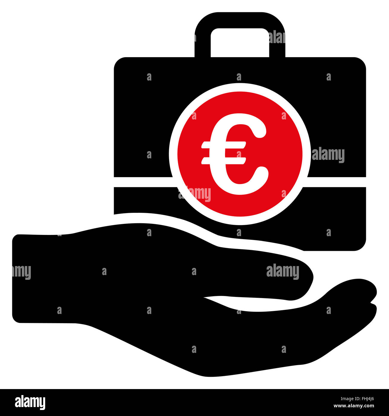 Euro Banking Service Icon Stock Photo - Alamy