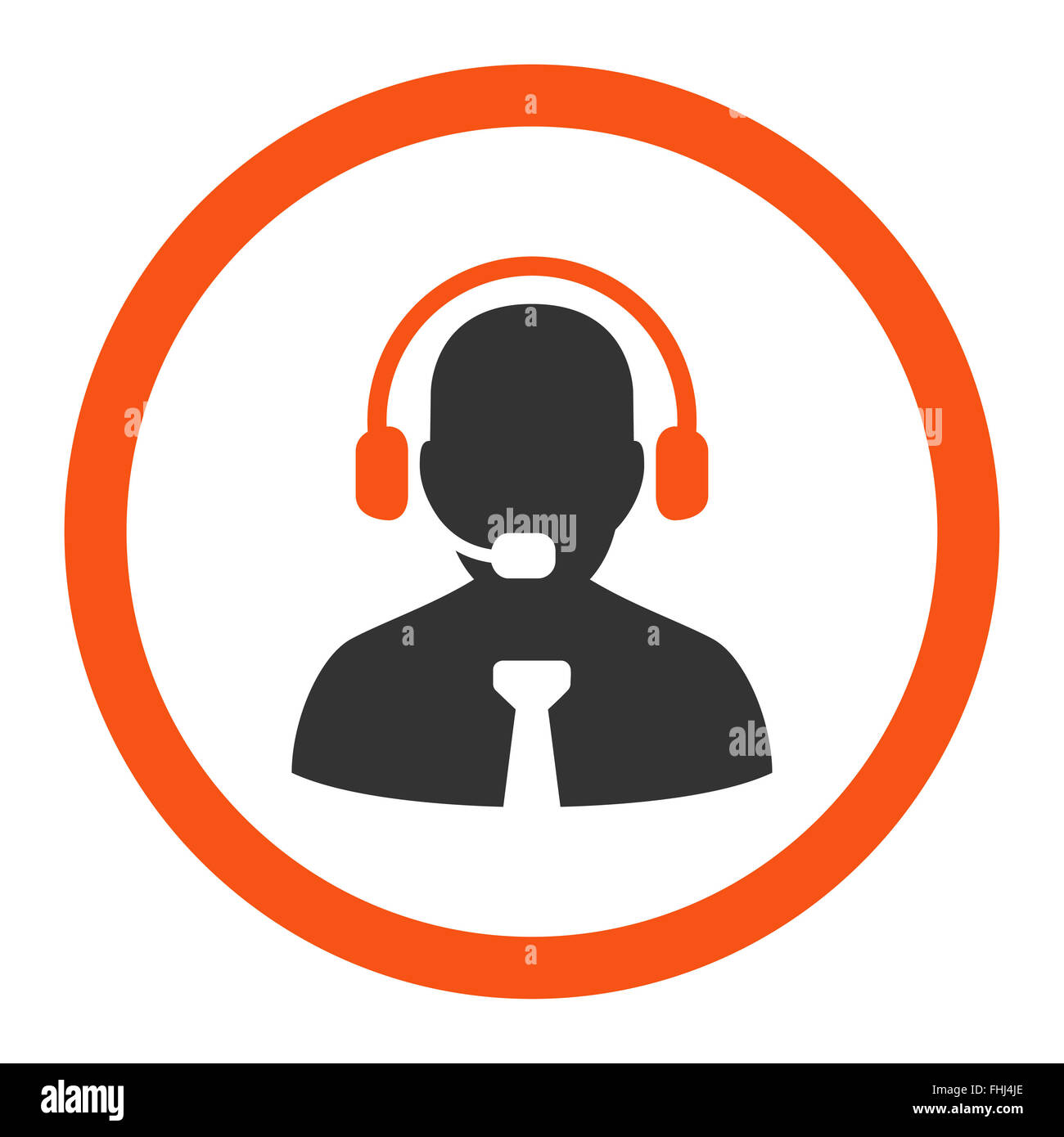 Support chat flat orange and gray colors rounded vector icon Stock ...