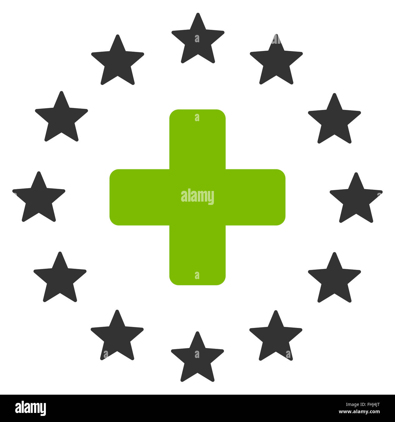 Euro Medicine Icon Stock Photo - Alamy
