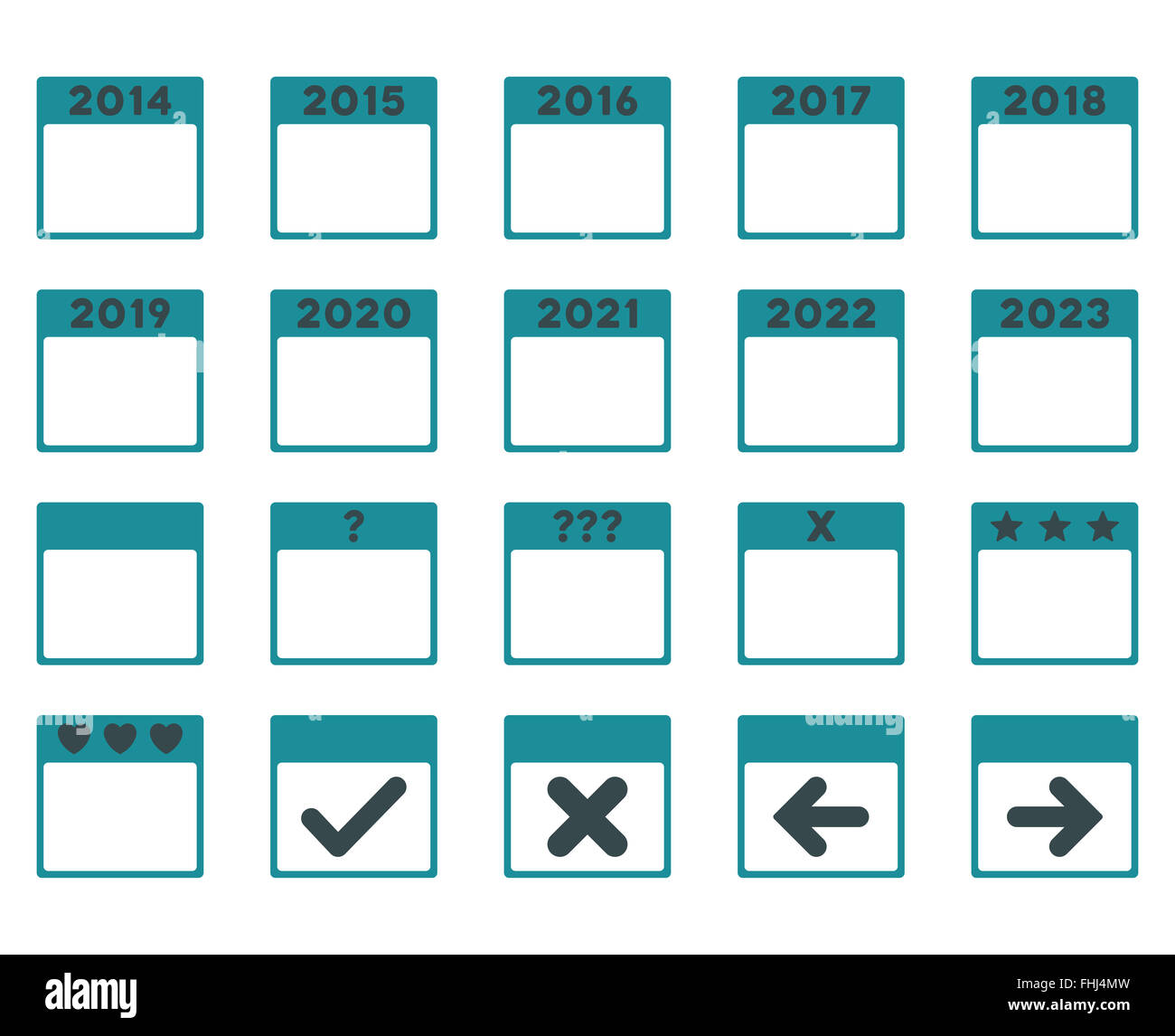 Calendar Years Icon Stock Photo - Alamy
