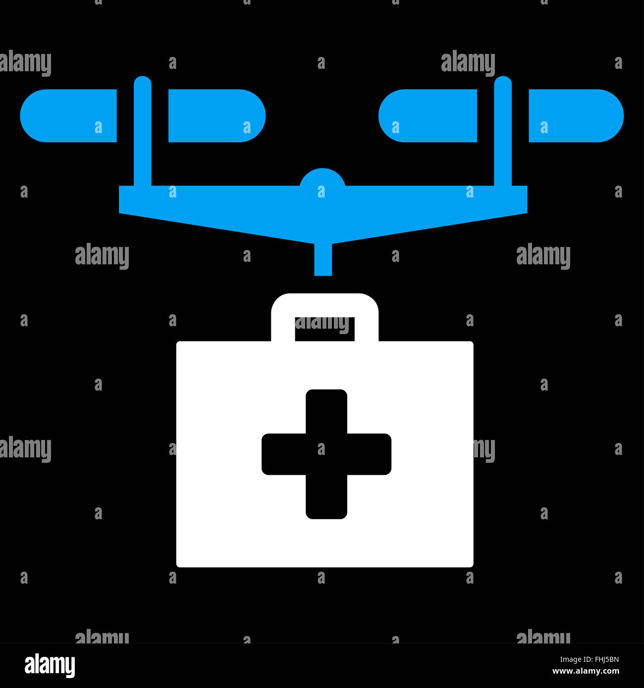 Drug Drone Delivery Icon Stock Photo - Alamy