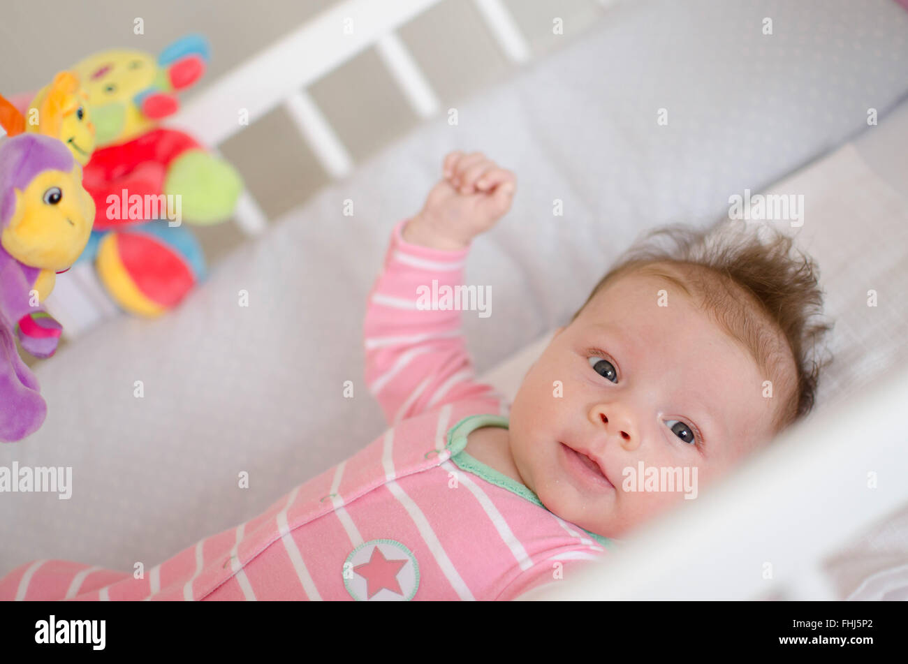 Two months old baby cot hi-res stock photography and images - Alamy