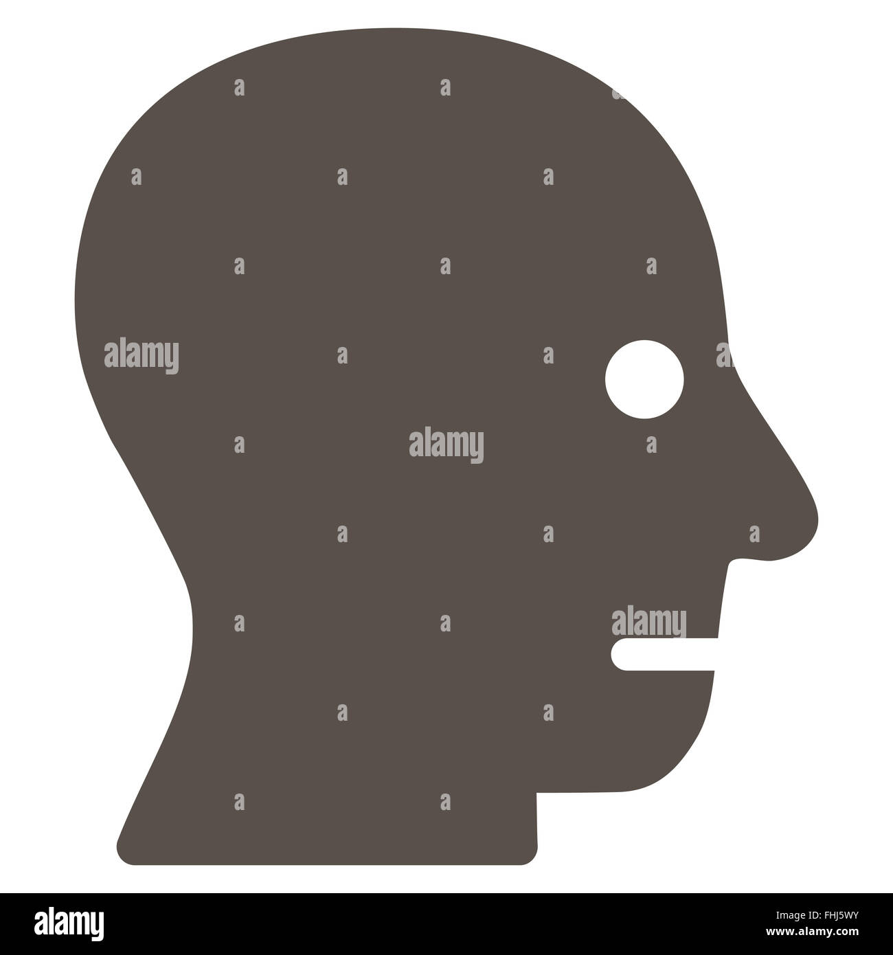 Patient Head Flat Icon Stock Photo - Alamy