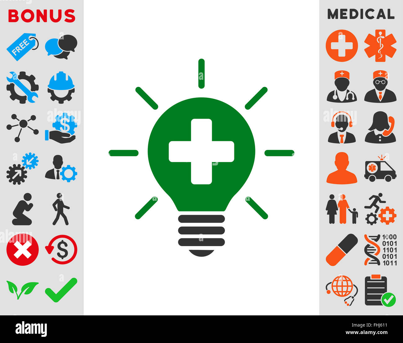 Medical Lamp Icon Stock Photo - Alamy