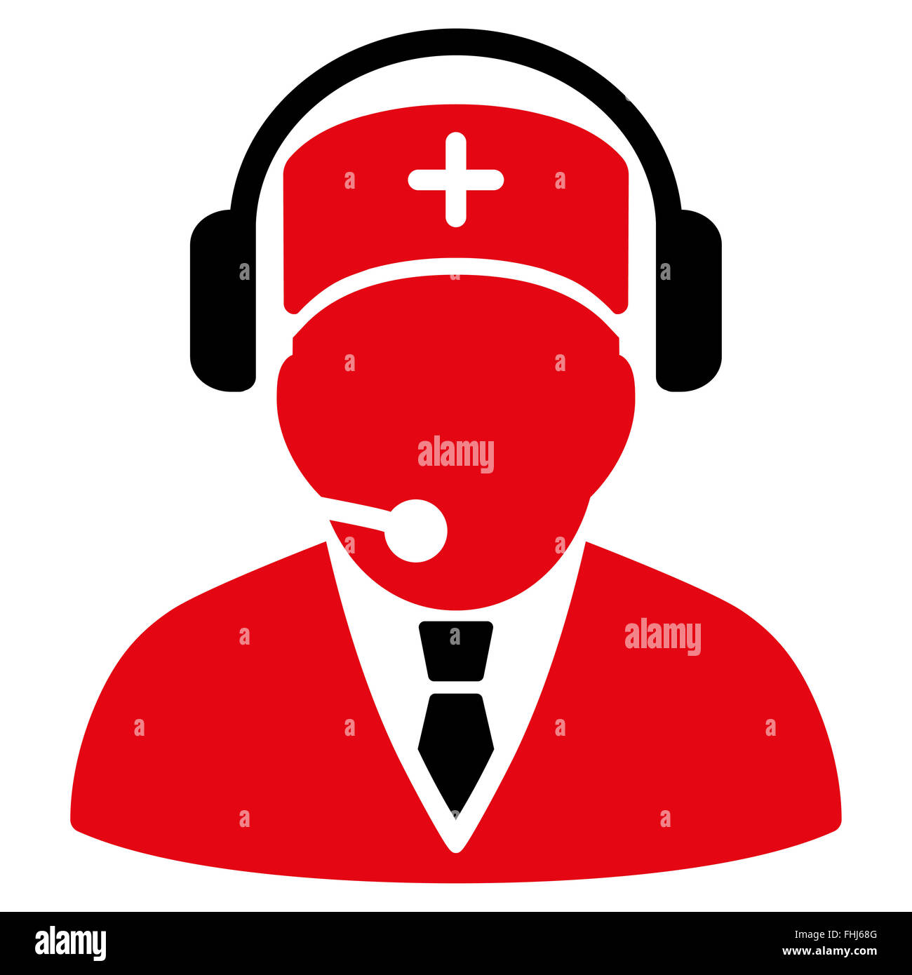 Emergency Operator Icon Stock Photo - Alamy