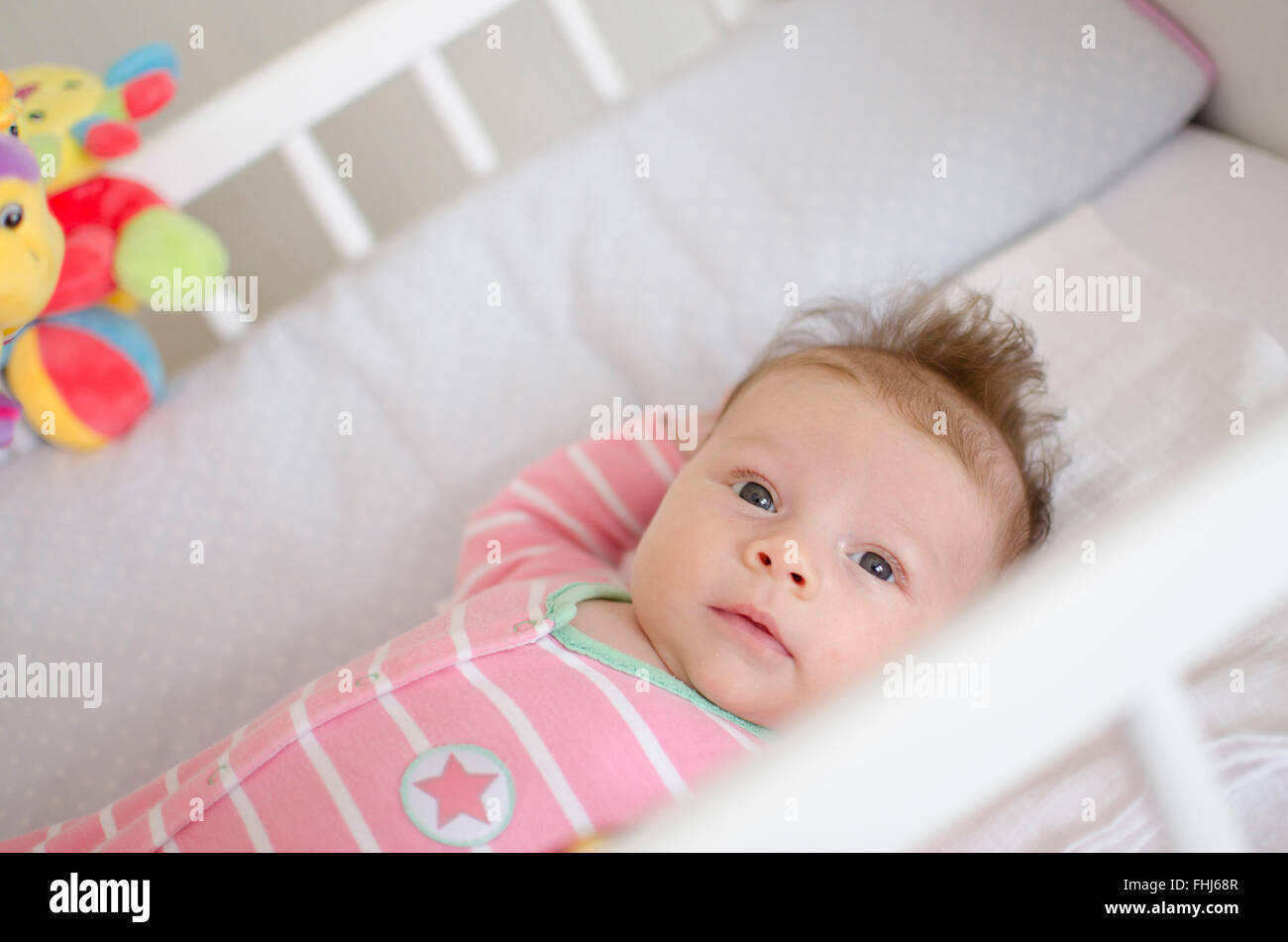 Two months old baby cot hi-res stock photography and images - Alamy