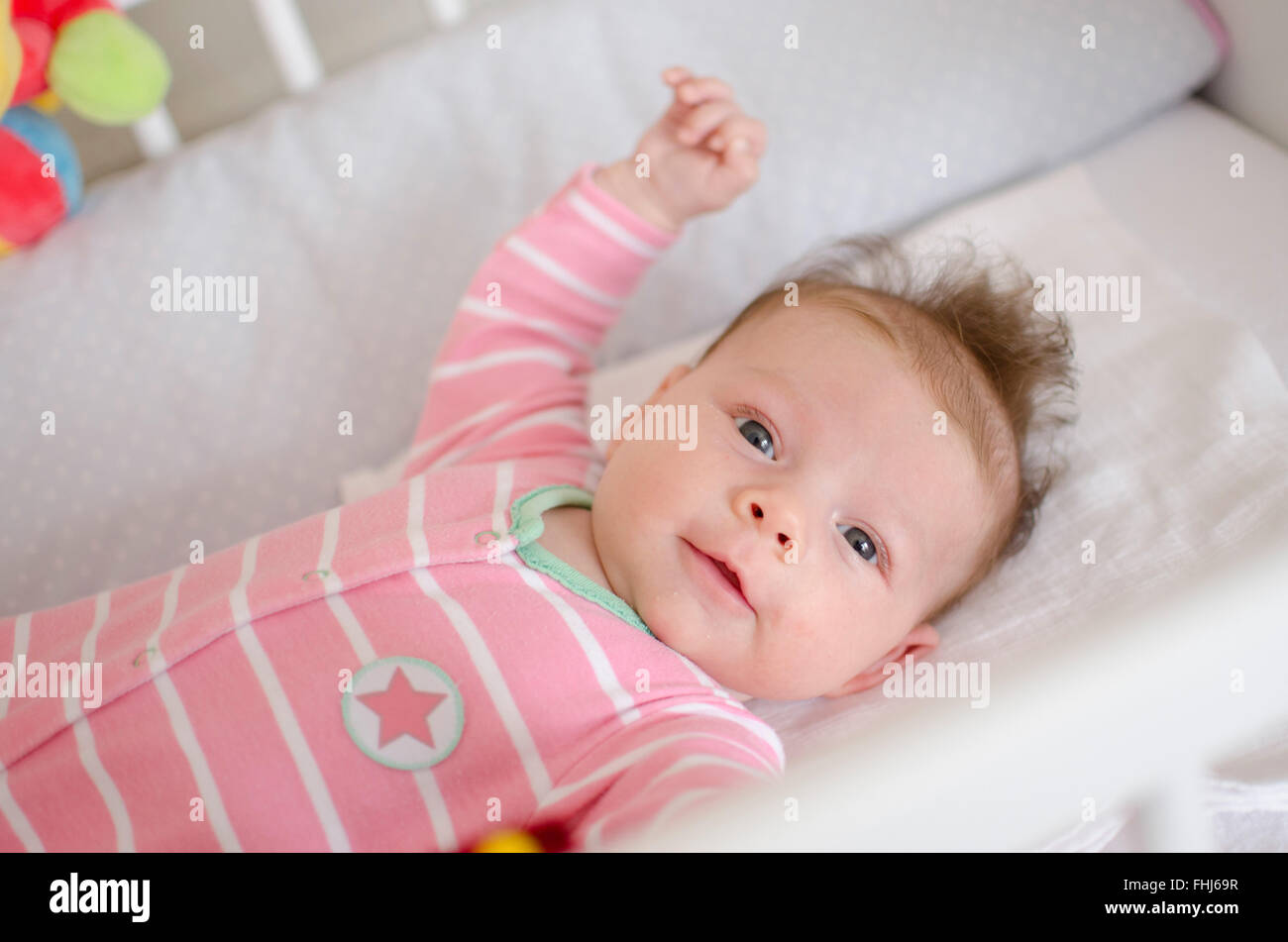 Two months old baby cot hi-res stock photography and images - Alamy