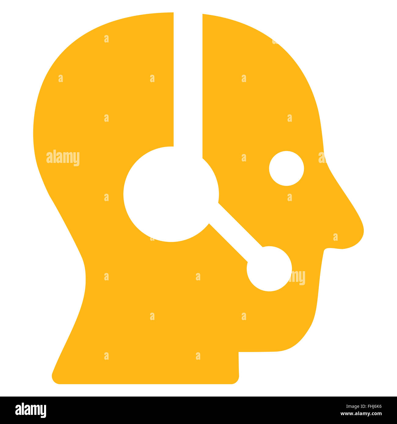 Operator Flat Icon Stock Photo - Alamy