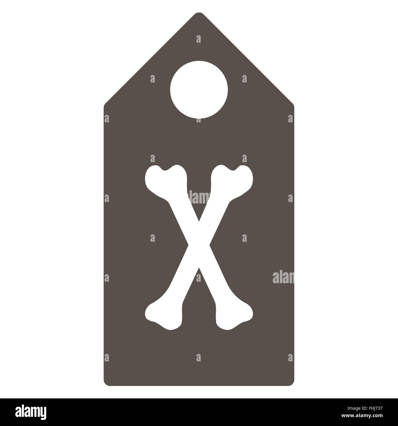 Dead Marker Flat Icon Stock Photo - Alamy