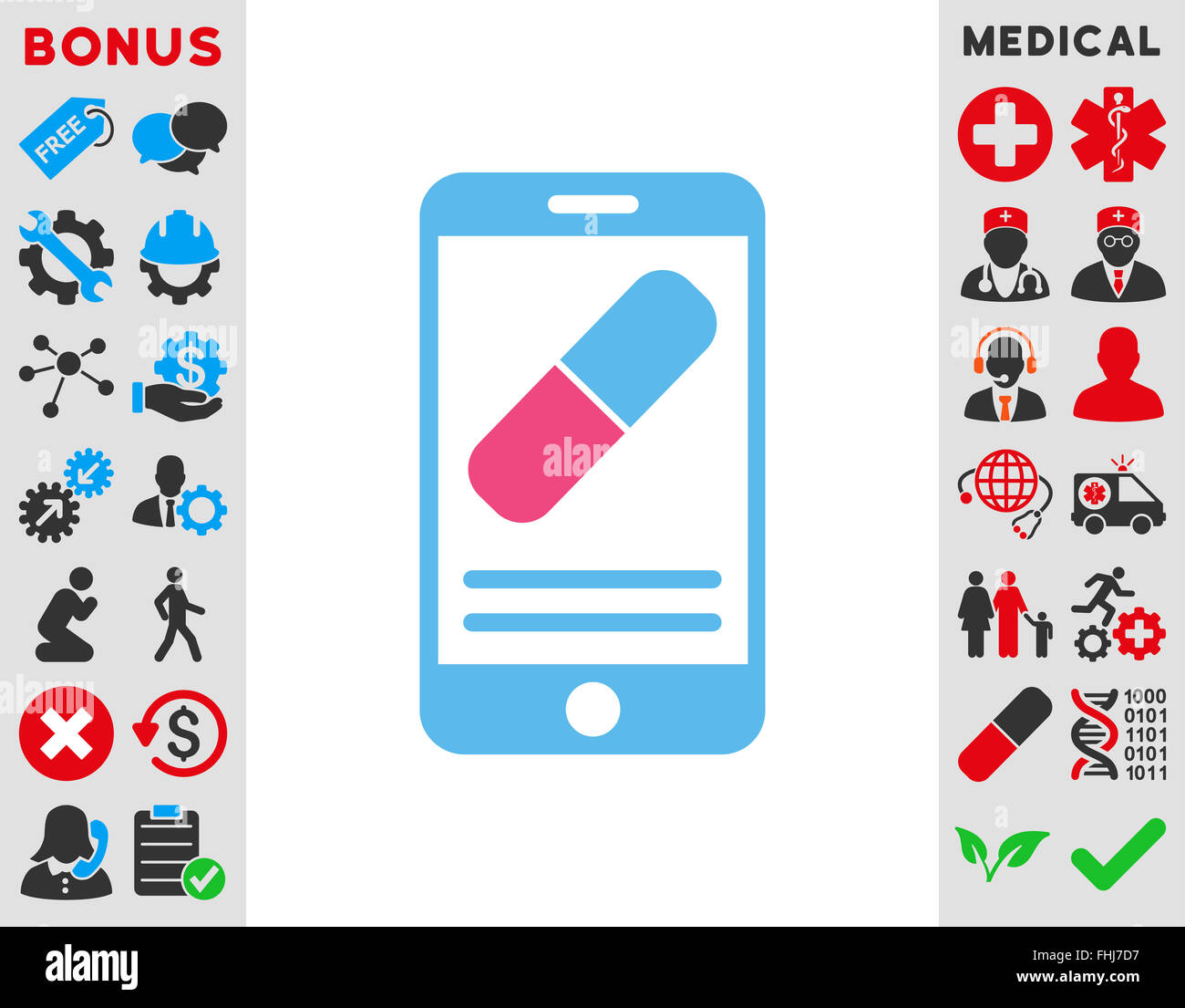 Medication Online Information Icon Stock Photo - Alamy