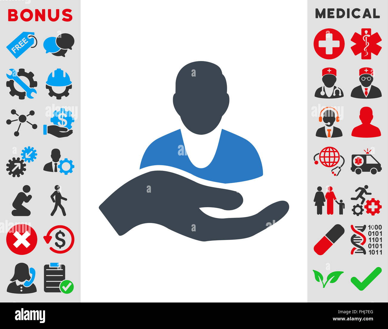 Patient Assistance Icon Stock Photo - Alamy