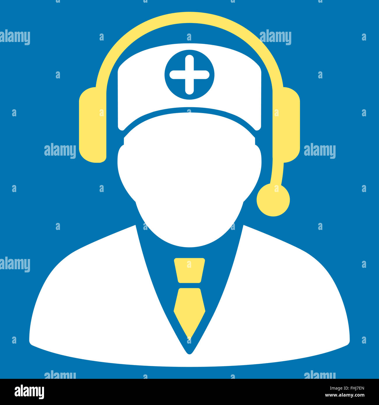 Medical Operator Icon Stock Photo - Alamy