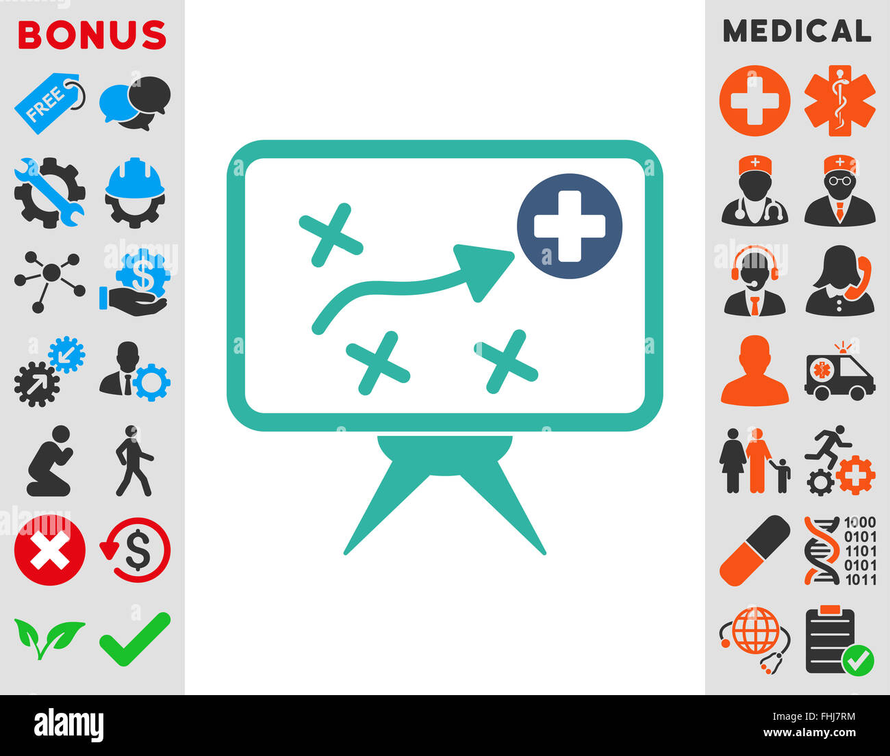 Health Strategy Icon Stock Photo - Alamy