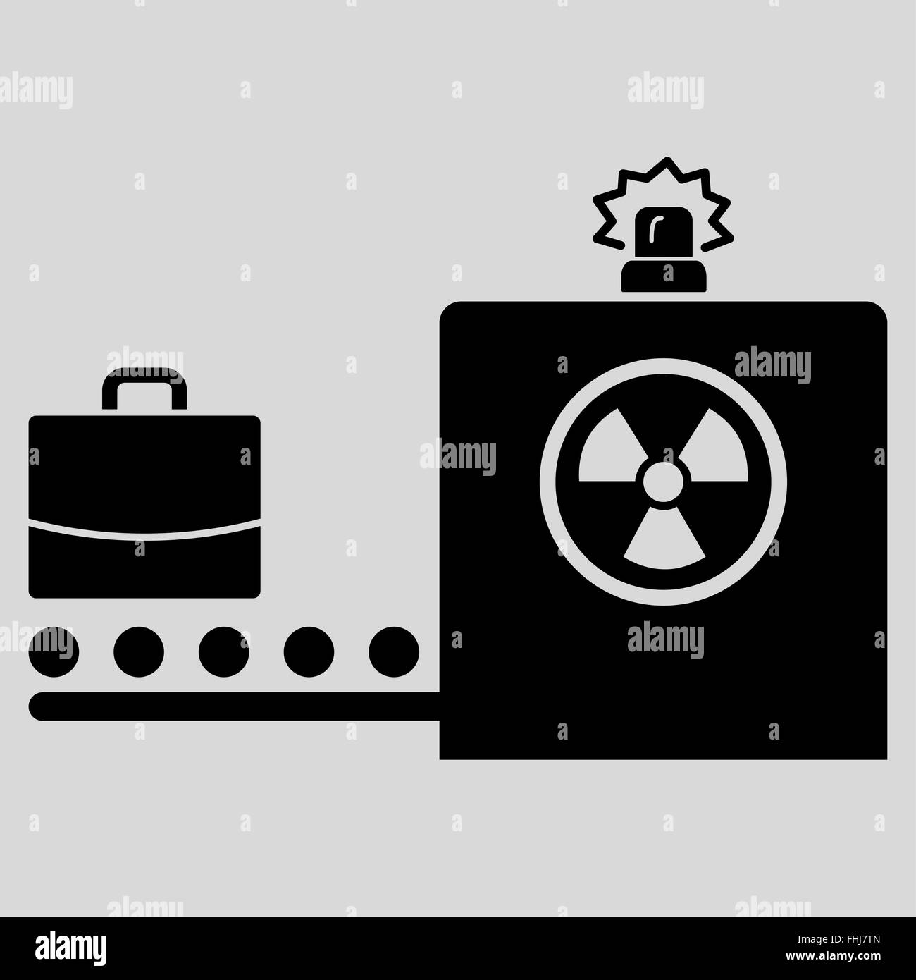 Baggage Screening Flat Icon Stock Photo - Alamy