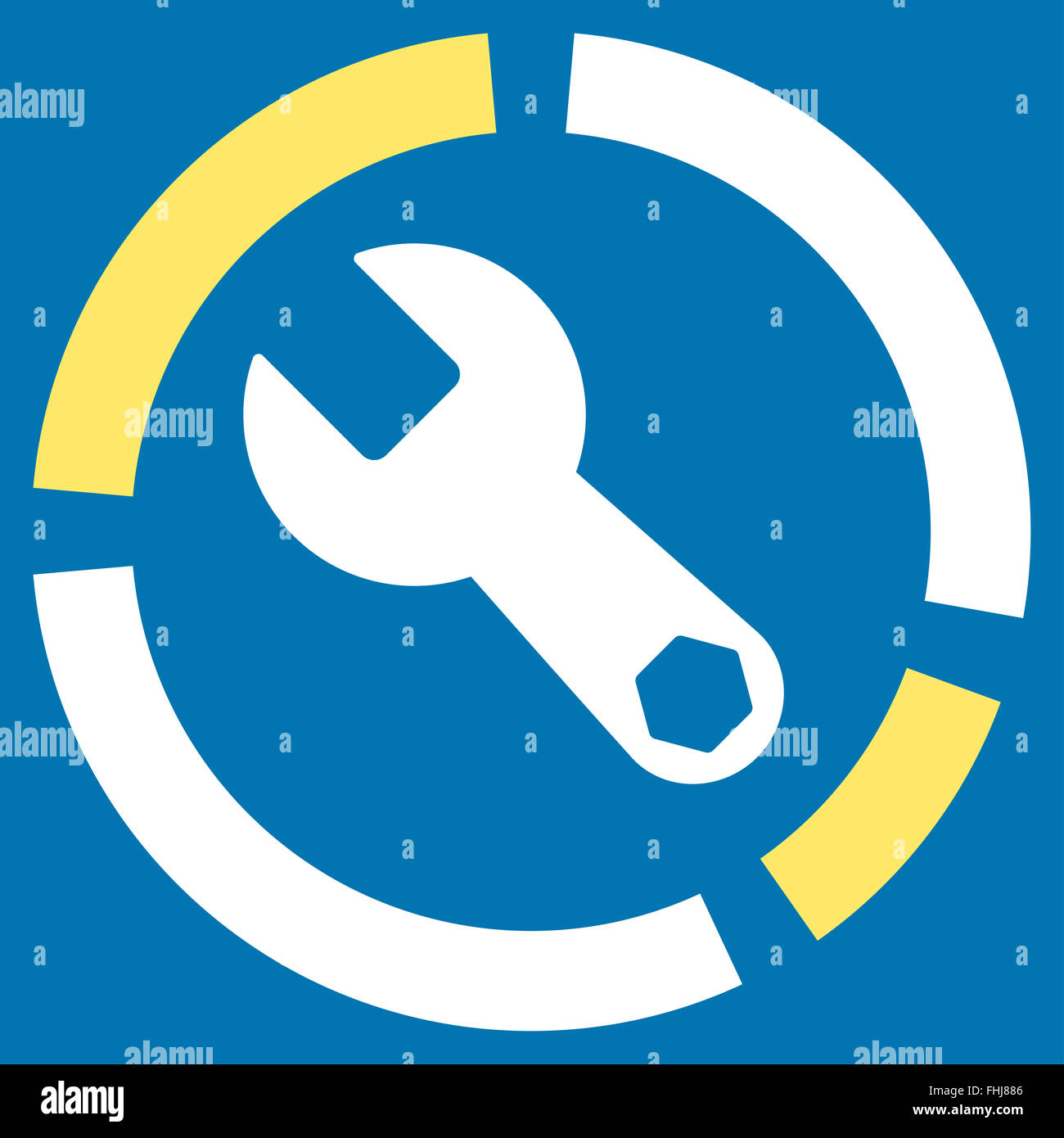 Tools Diagram Icon Stock Photo - Alamy