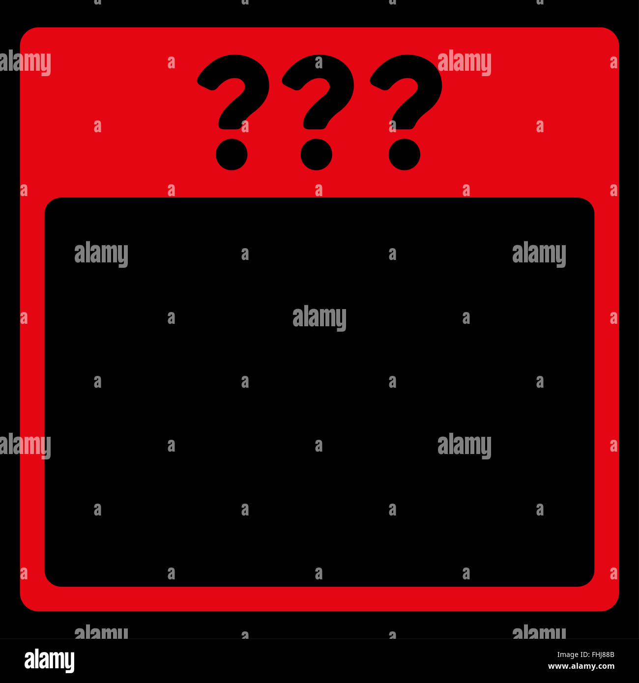 Unknown Date Icon Stock Photo - Alamy