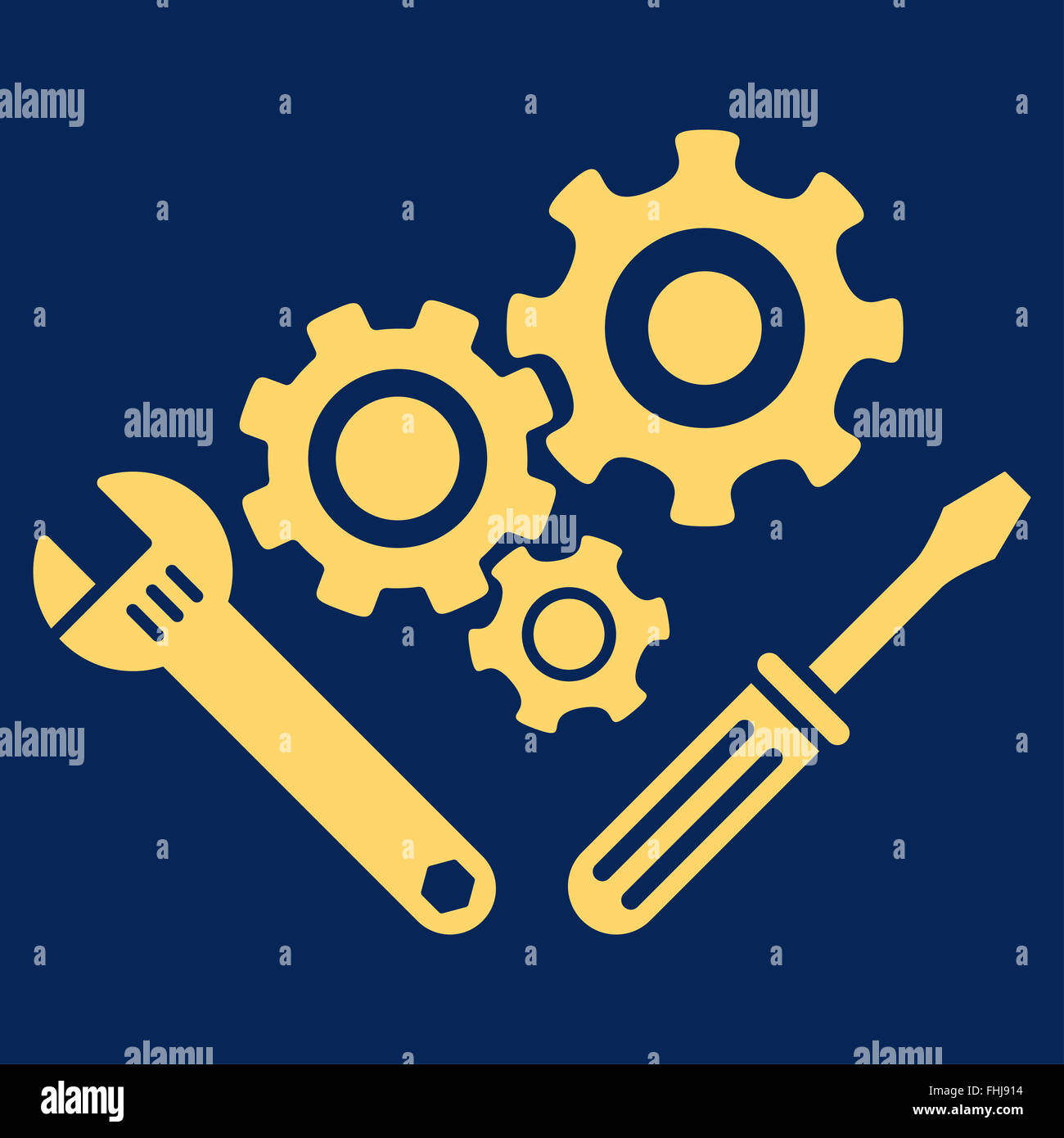 Mechanics Tools Icon Stock Photo - Alamy